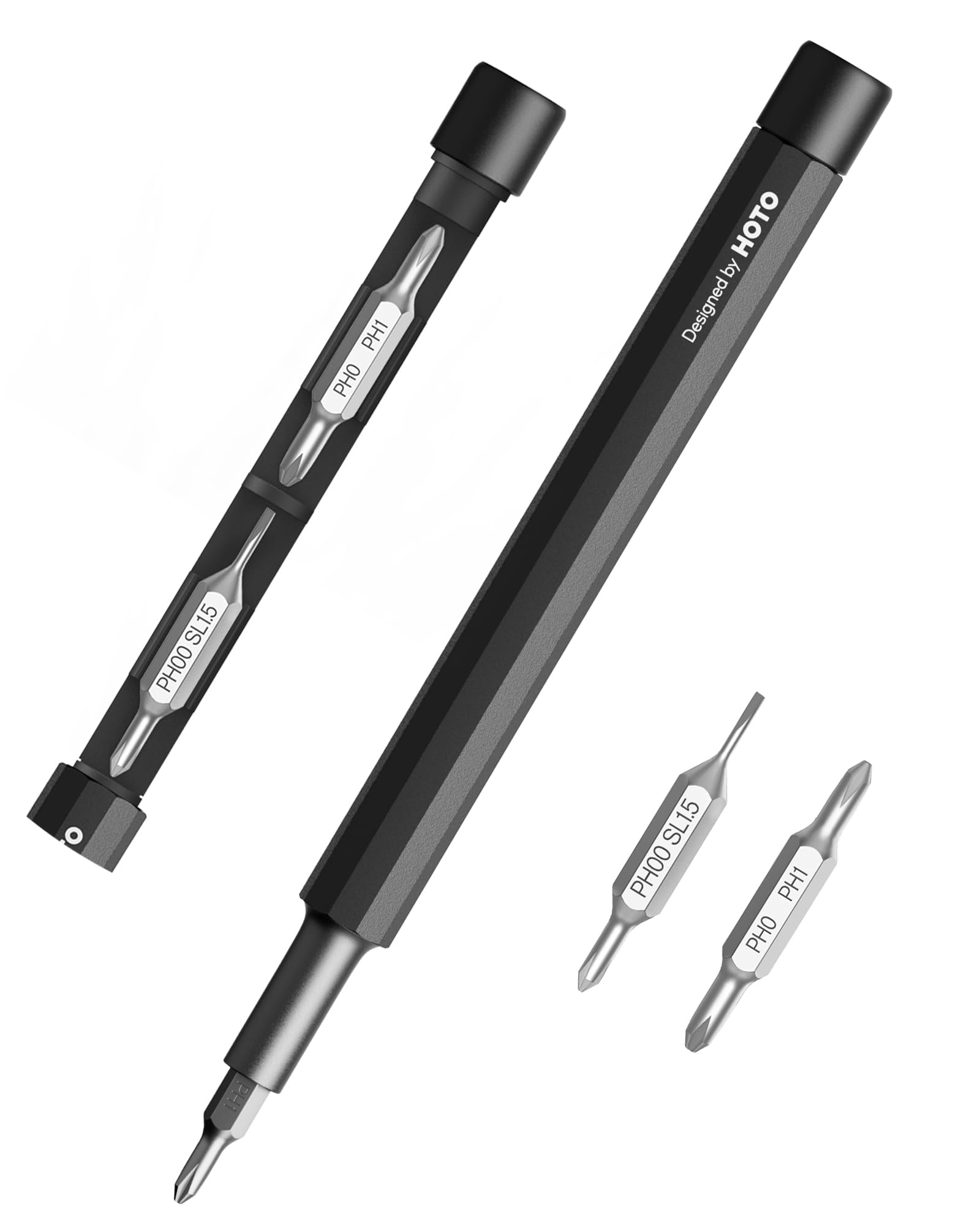 HOTO Precision Screwdriver SE, Pocket Multi-Bit Screwdriver, Mini Hand ...