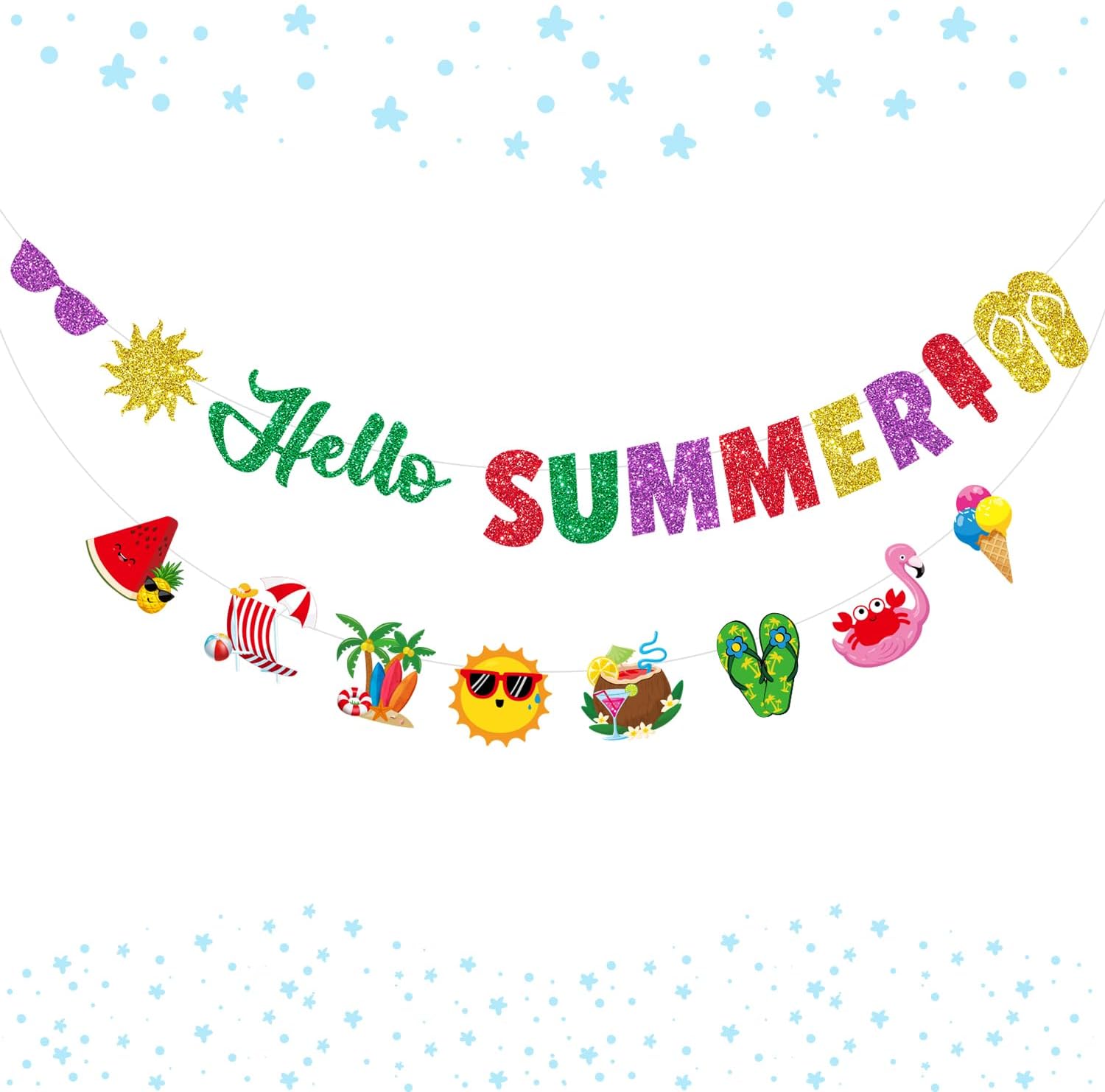 Amazon.com: Spring Banner, NO-DIY Spring Decorations includes Hello ...