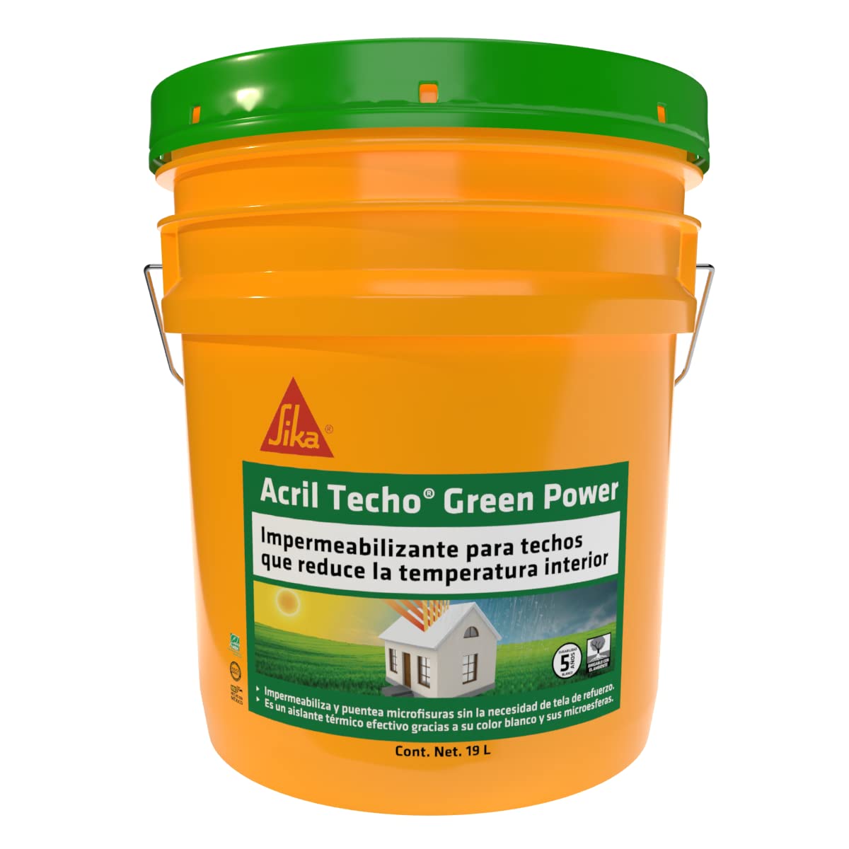 Sika - Recubrimiento impermeable y aislante térmico - Sika Acril Techo ...