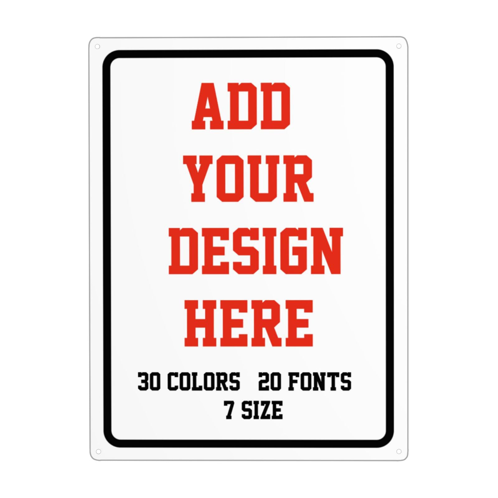 Amazon.com: Custom Signs Outdoor Metal Sign - 12 x16 Personalized Signs ...