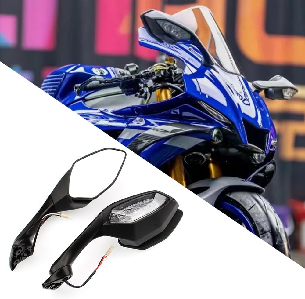 Amazon.com: TCKMOTO Black Motorbike can be folded Rear View Mirror With ...