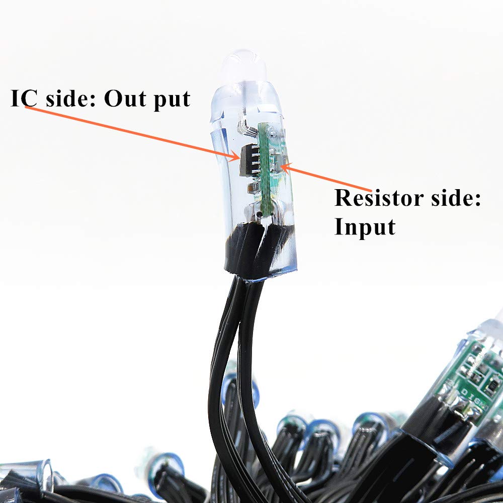 Alling 500pcs 12V WS2811 WS2811 LED Pixel String Lights with Xconnect ...