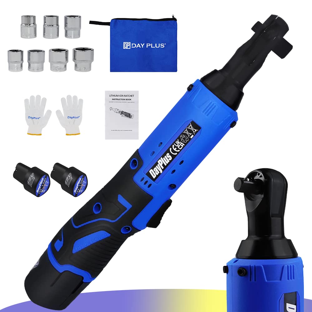 40Nm Electric Ratchet Wrench Set 3/8" Electric Ratchet Wrench, Battery ...