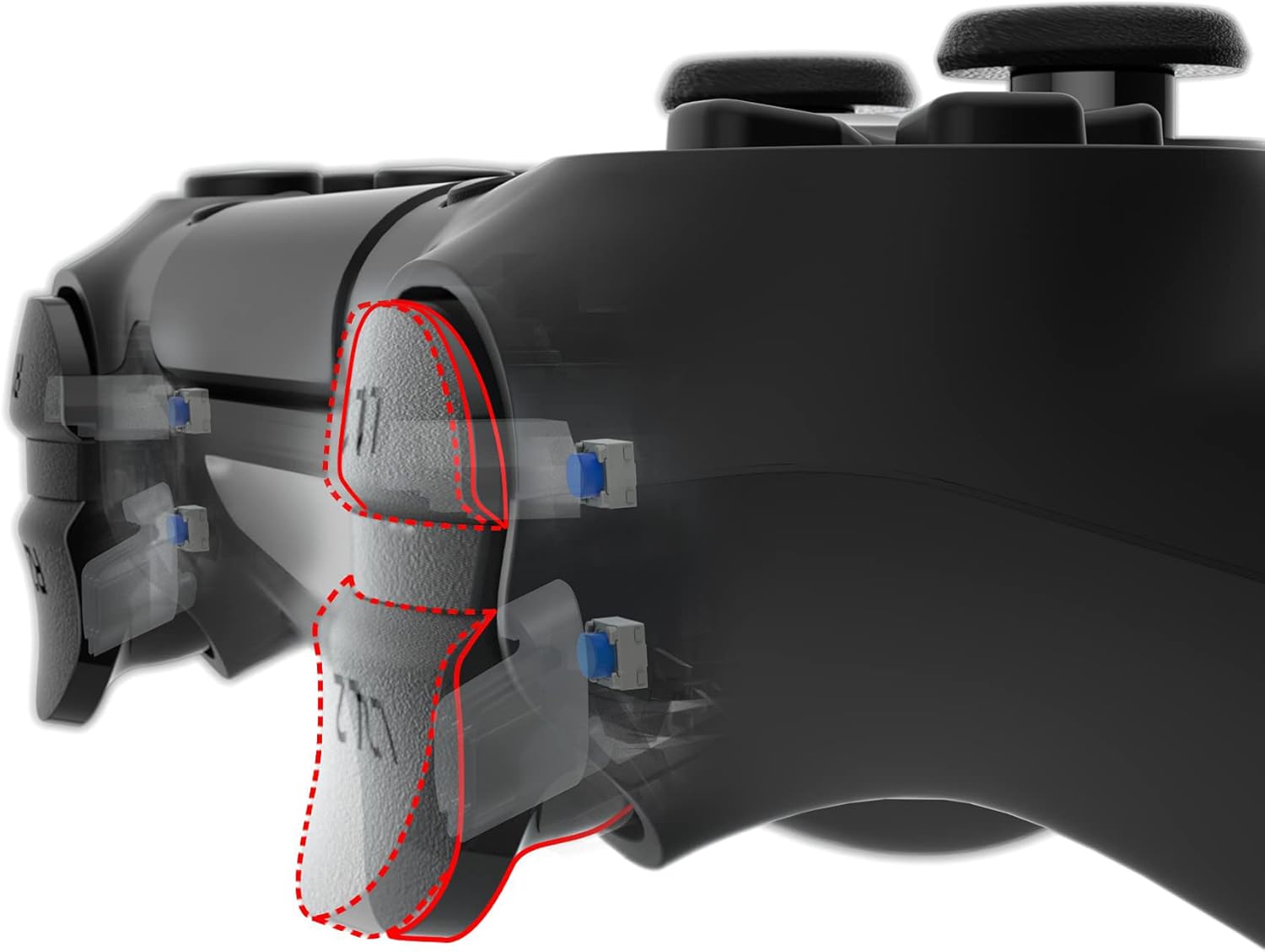 Amazon.com: eXtremeRate Tactile Version Clicky Hair Trigger Kit for PS4 ...