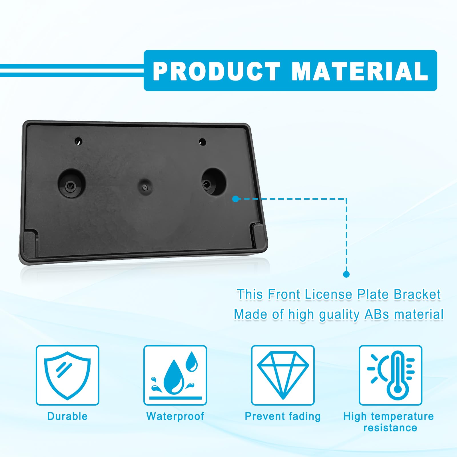 Snapklik.com : NOTISH Front License Plate Bracket, Front Bumper License ...