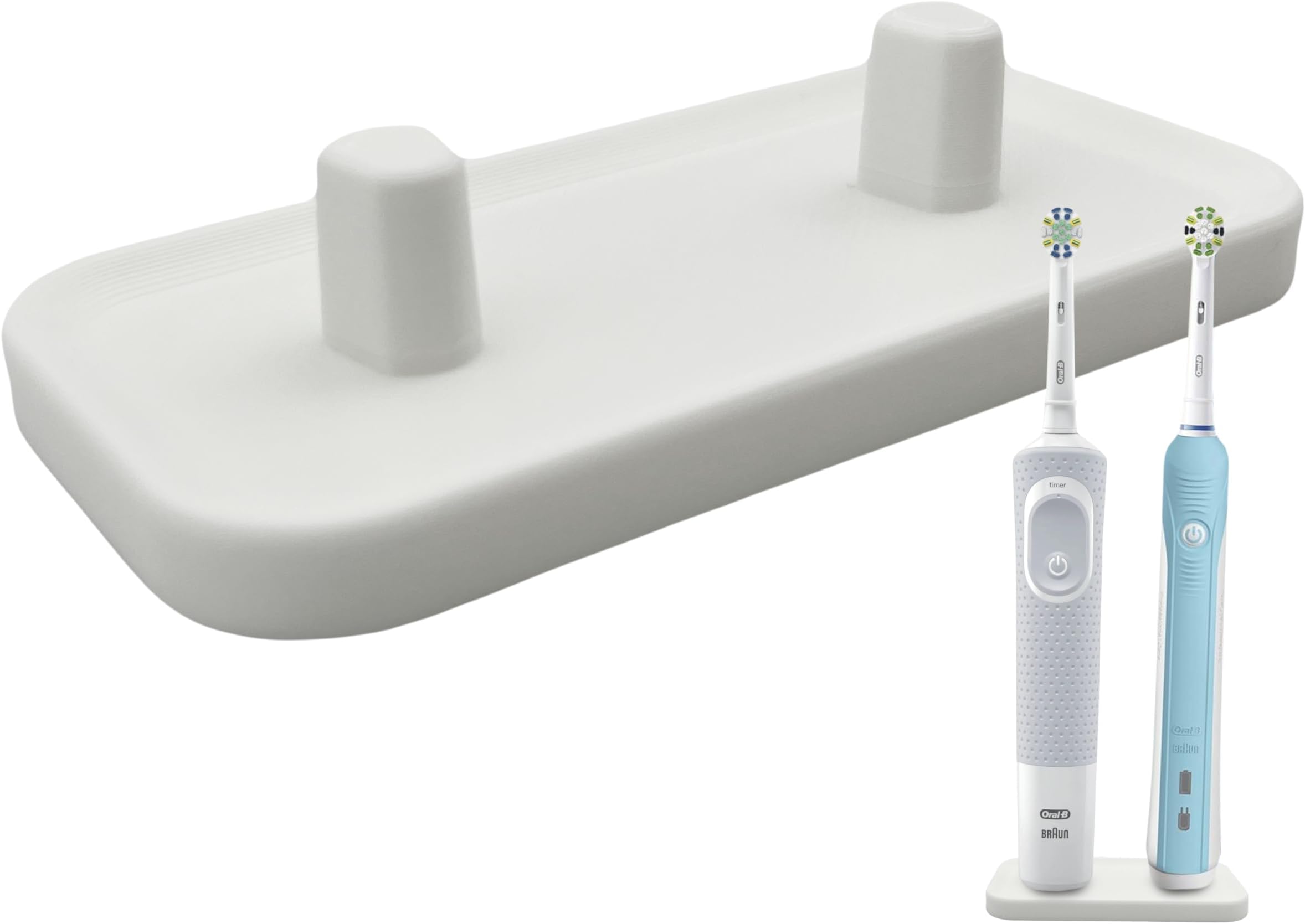 Electric Toothbrush Holder Stand compatible with Oral B (two ...