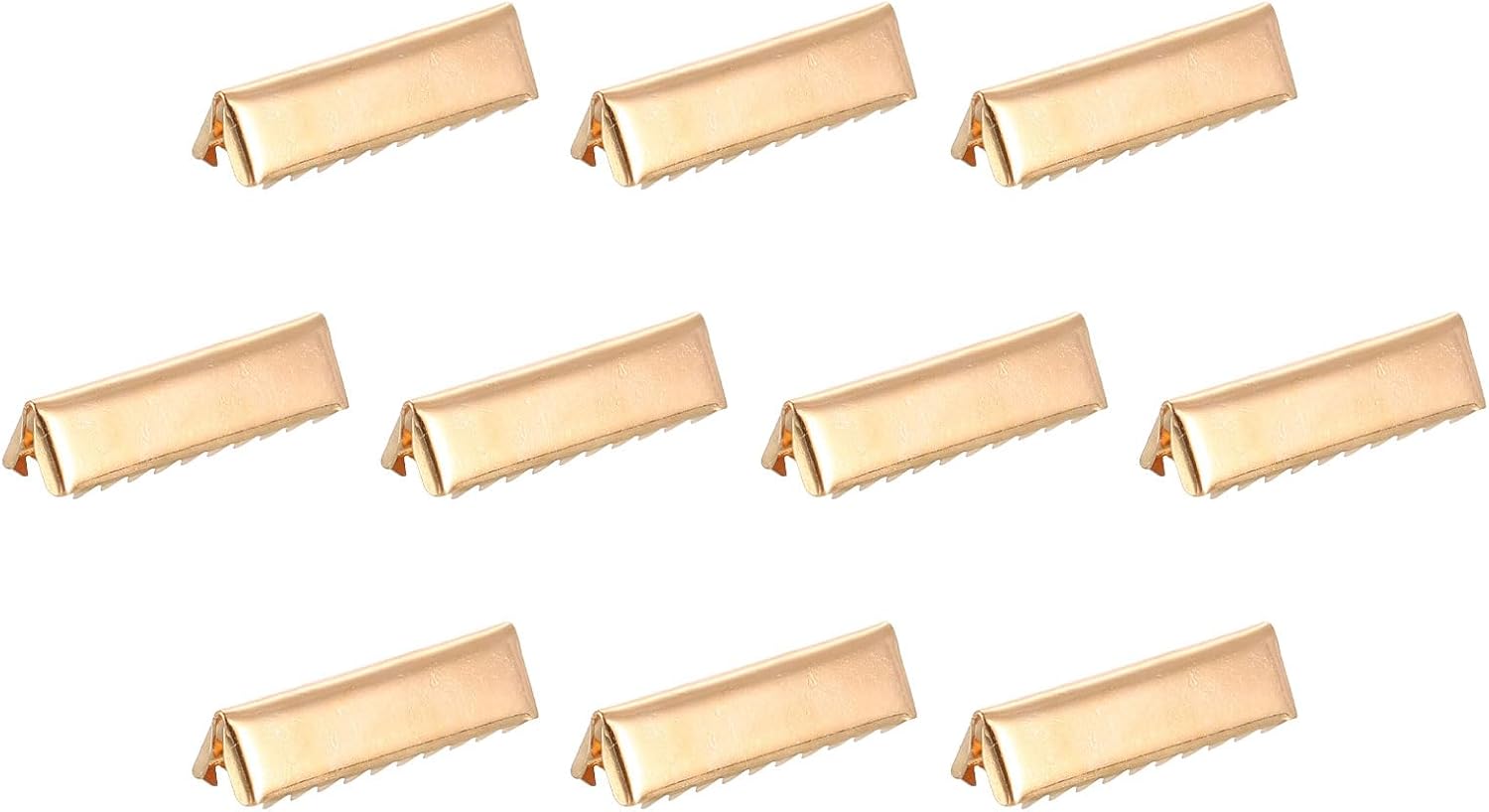 Amazon.com: uxcell 32Pcs Pinch Crimp Ends, 25mm Cord End Clasps Ribbon ...