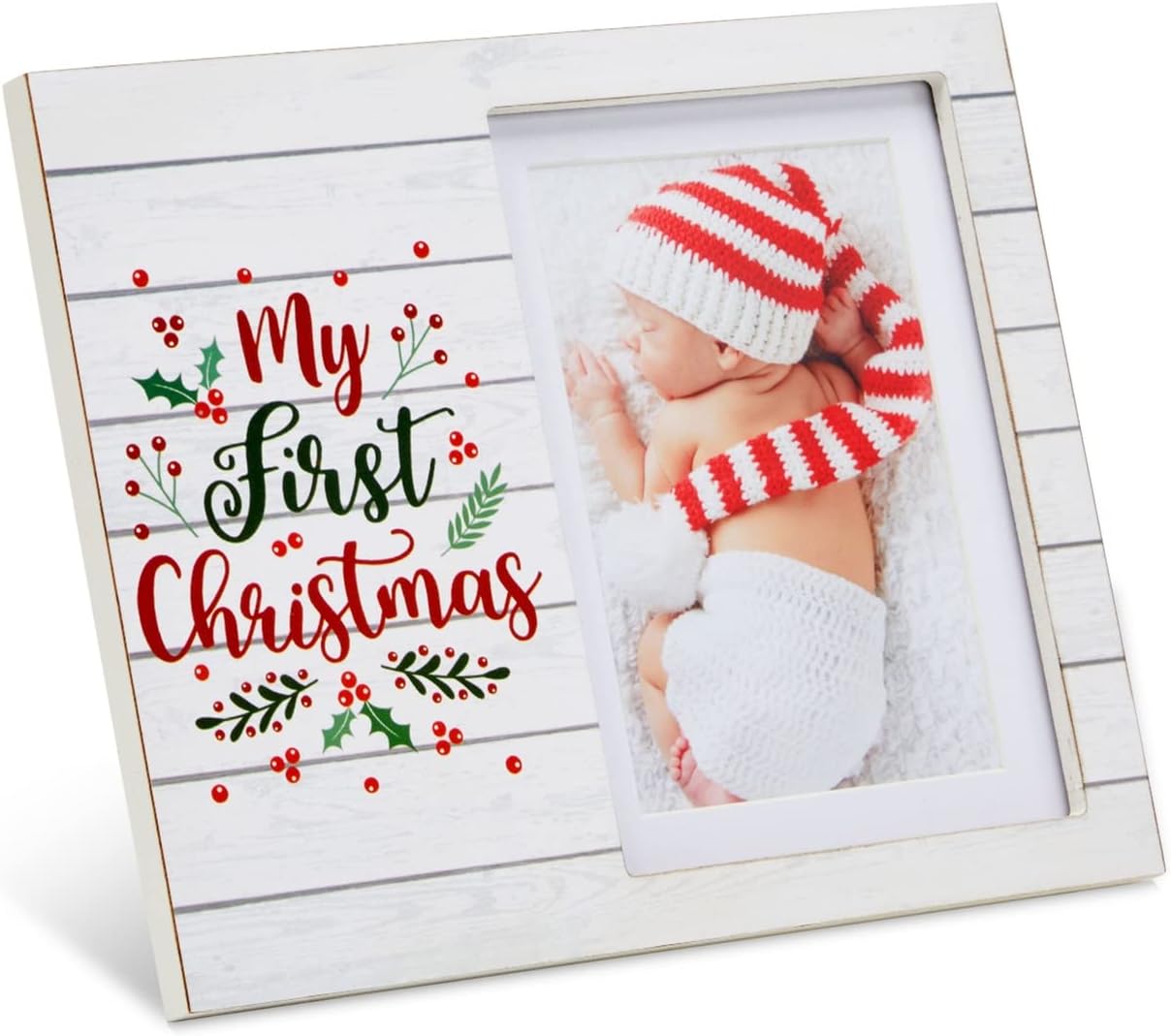 Amazon.com - Juvale My First Christmas Picture Frame for 4x6 and 5x7 ...