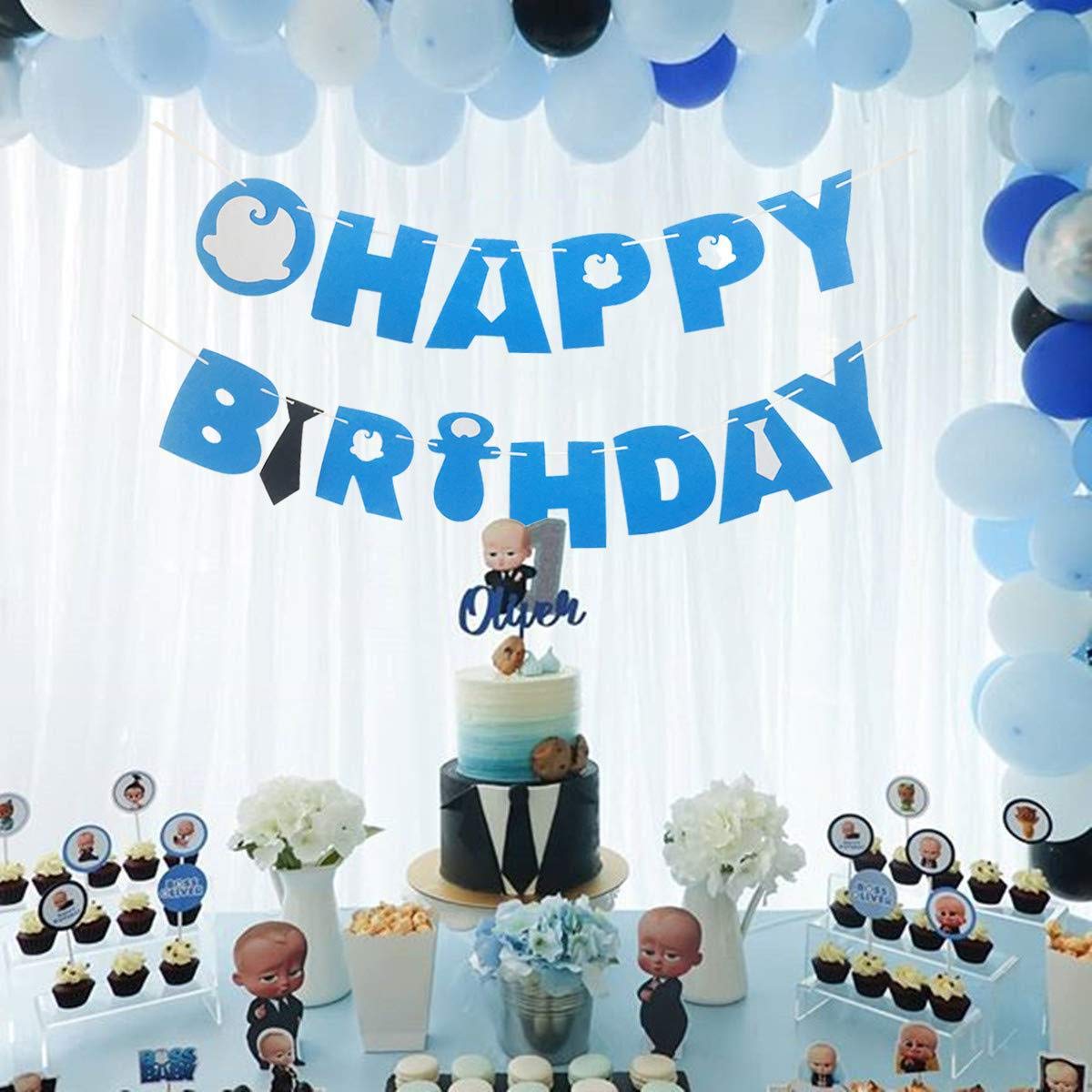 TOXYU Boss Baby Happy Birthday Banner Baby Boss Cake Topper Baby Shower Supplies Boss Baby toxyu-boss-baby-happy-birthday-banner-baby-boss-cake-topper-baby-shower-supplies-boss-baby