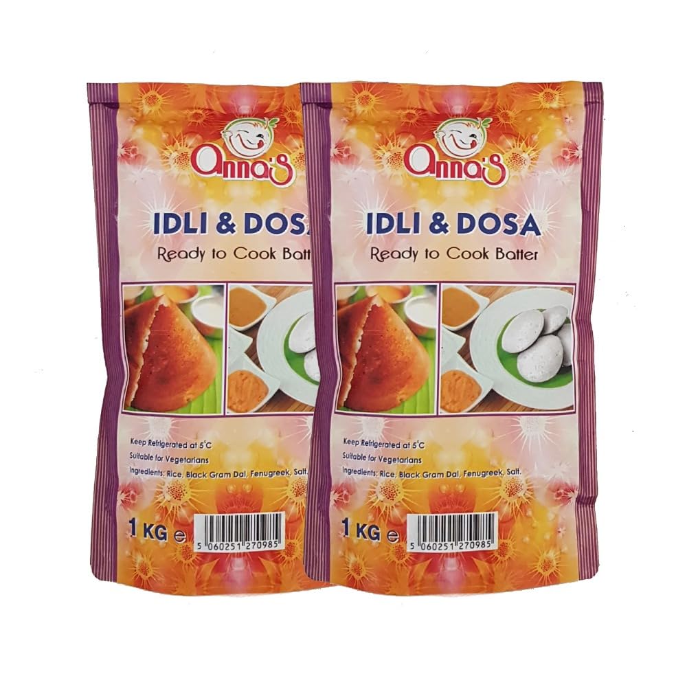 Anna's Dosa & Idli Batter 1KG |Wet Mix | Instant Rice Dosa Breakfast ...