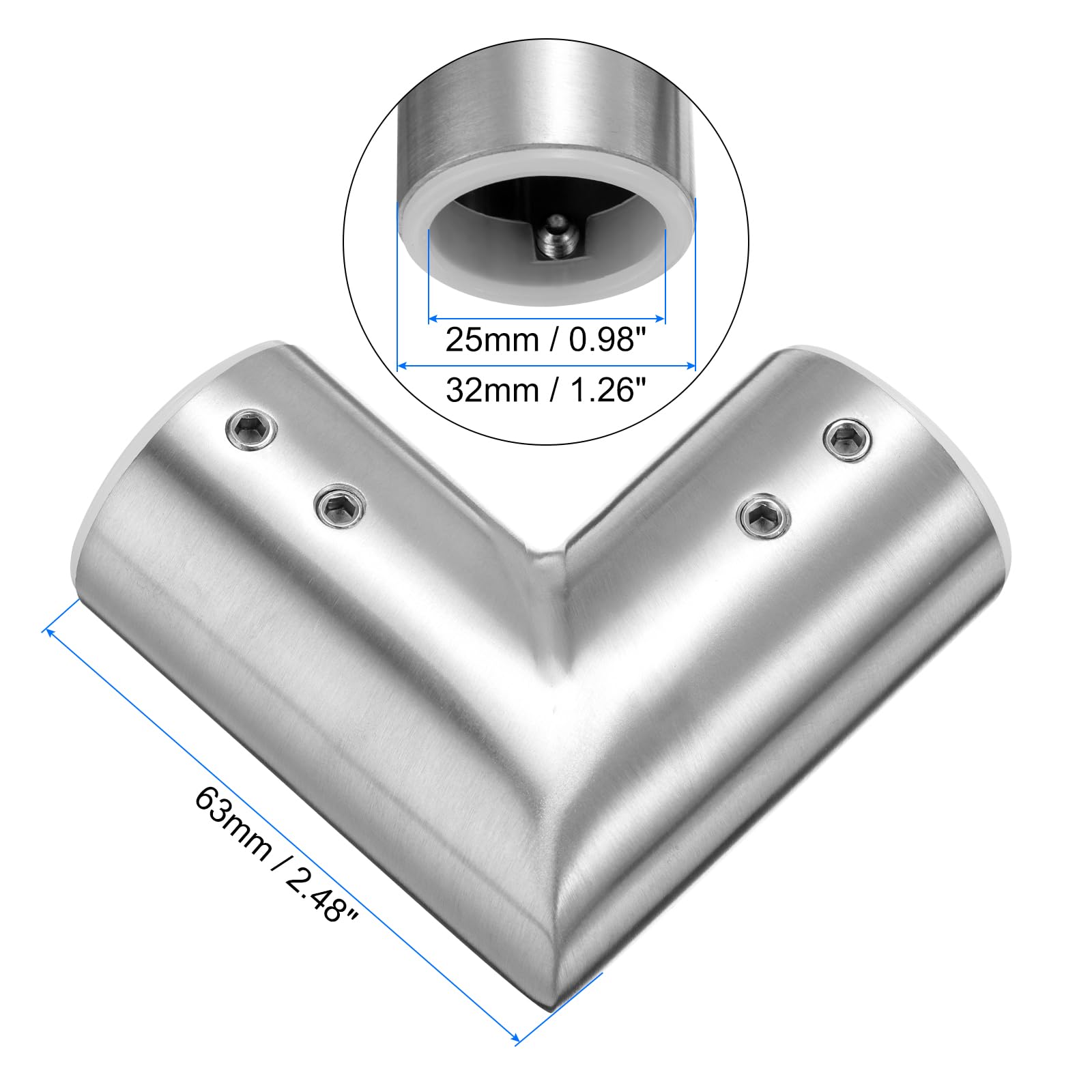 s Custom 3 Way Elbow Pipe Fittings 90 Degree 304 Stainless Steel Square ...
