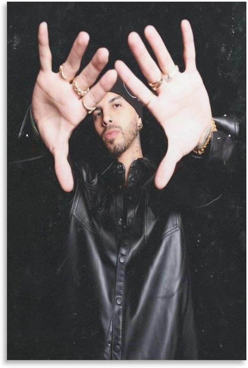 Amazon.com: Rauw Alejandro Music Poster Cool Picture Print Canvas ...