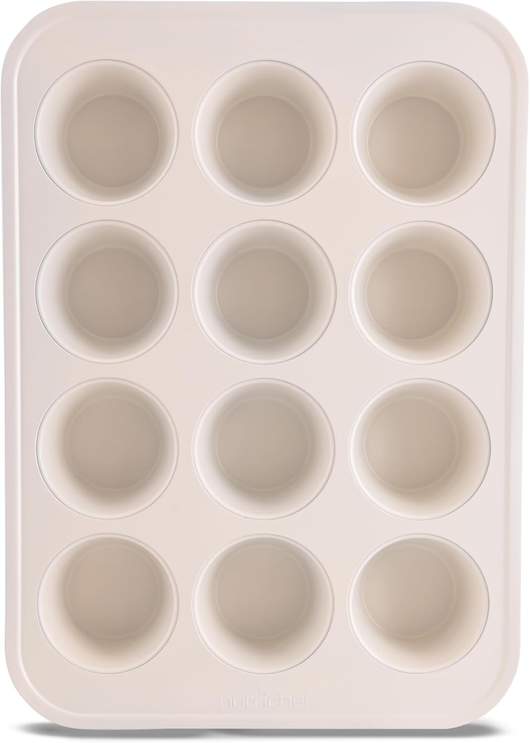 Amazon.com: NutriChef 12 Cup Muffin Pan, Non-Stick Ceramic Cupcakes Pan ...