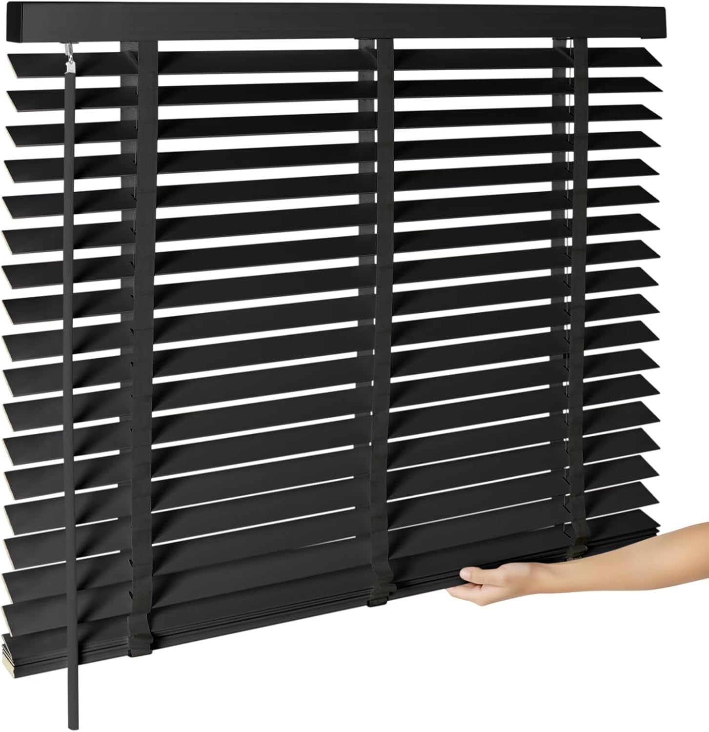 Amazon.com: 2" Cordless Wood Blinds for Indoor Windows - Horizontal ...