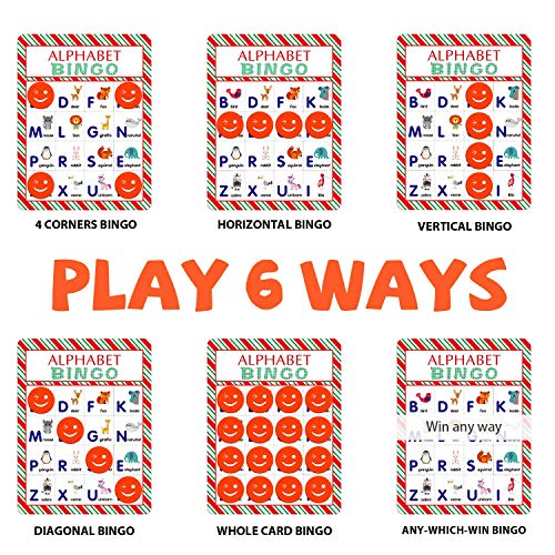 Alphabet Bingo Game Card Board Matching Game Set, Educational ABC ...