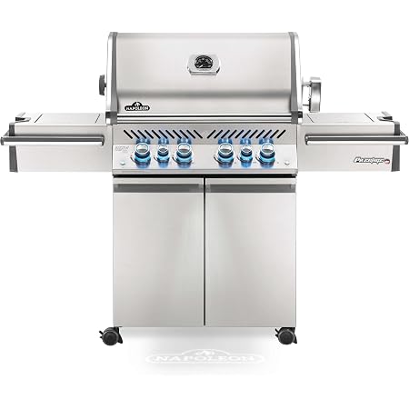 Amazon.com: Napoleon LEX 485 BBQ Grill, Stainless Steel, Propane Gas ...