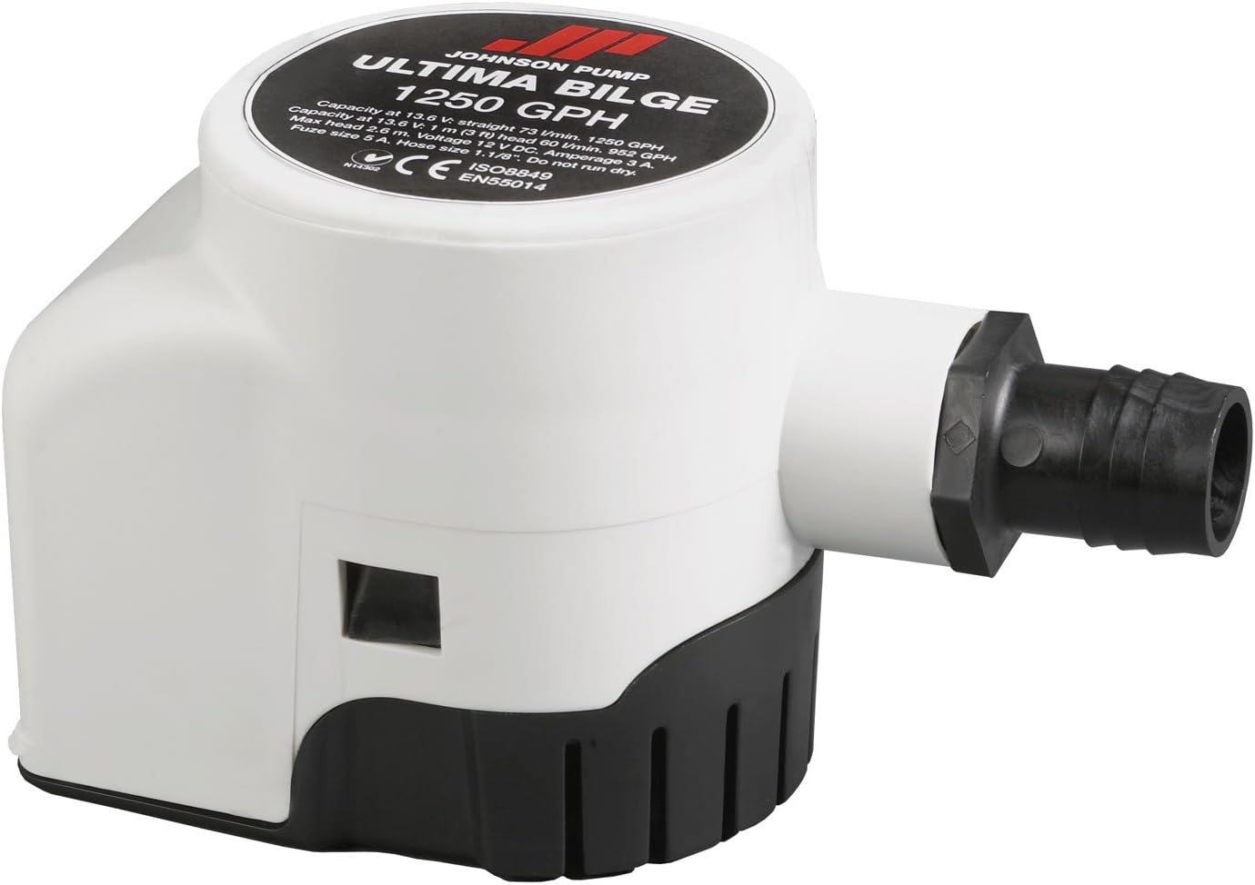 Amazon.com: Johnson Pump 16084-00 Heavy Duty Bilge Pump, 1600 GPH - 24 ...