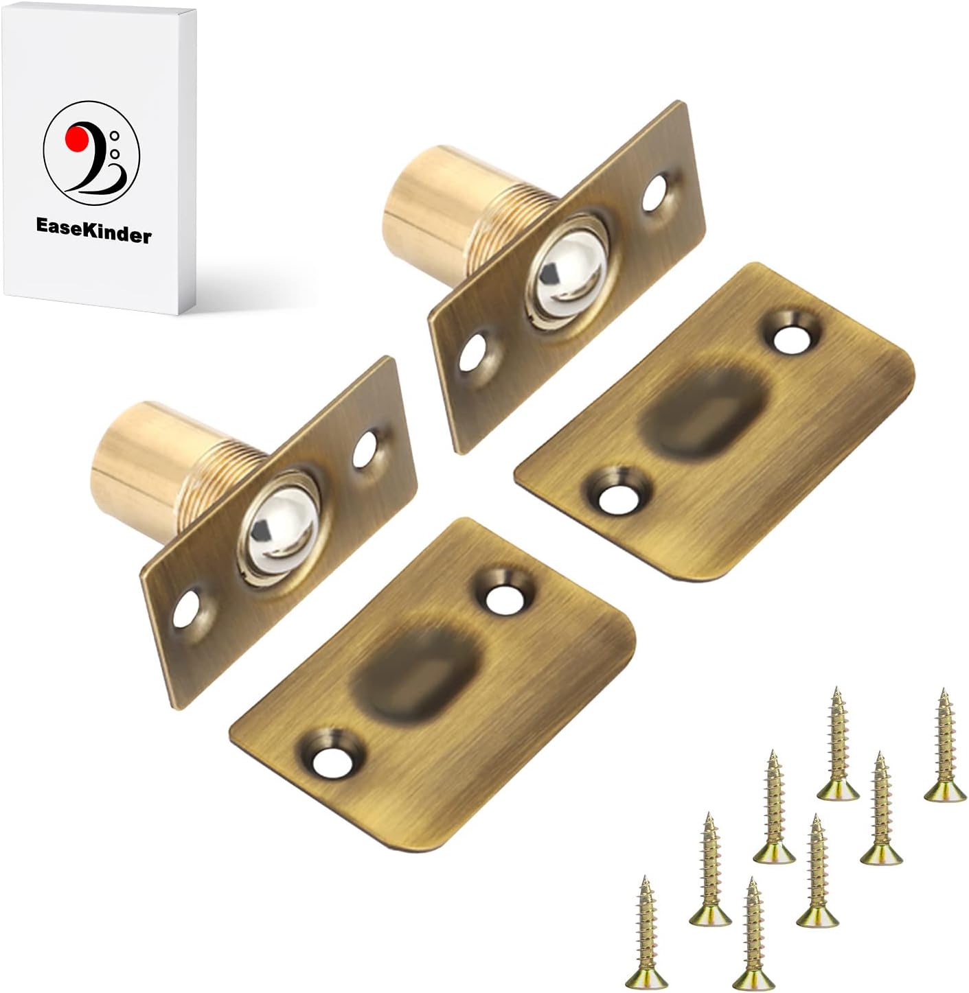 EaseKinder Door Catches - Stainless Steel Catch with Strike Plate ...