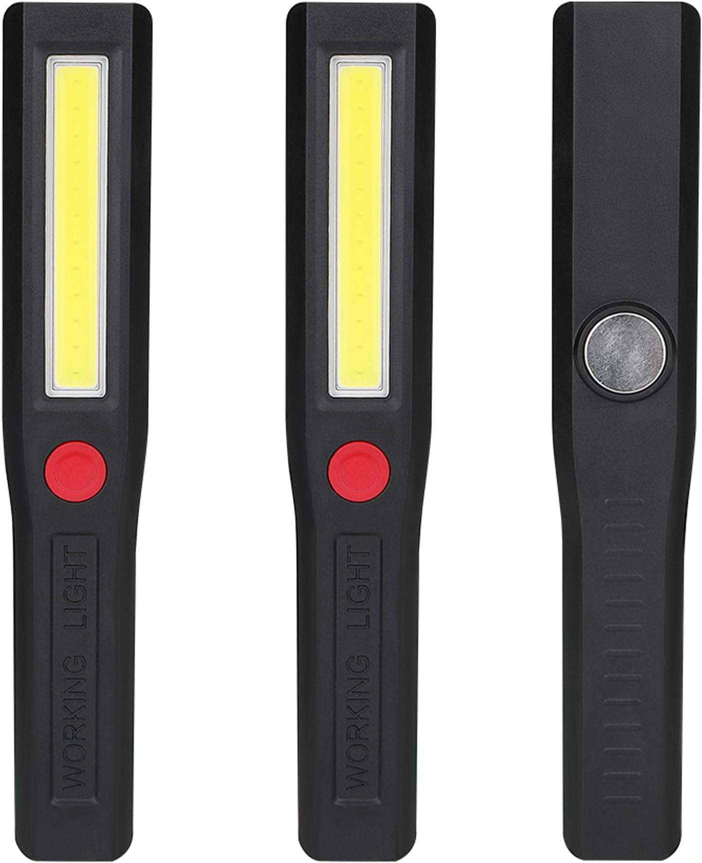 Vagocom 3Pcs Magnetic Inspection Lamp,4 Modes LED Battery Powered Work ...