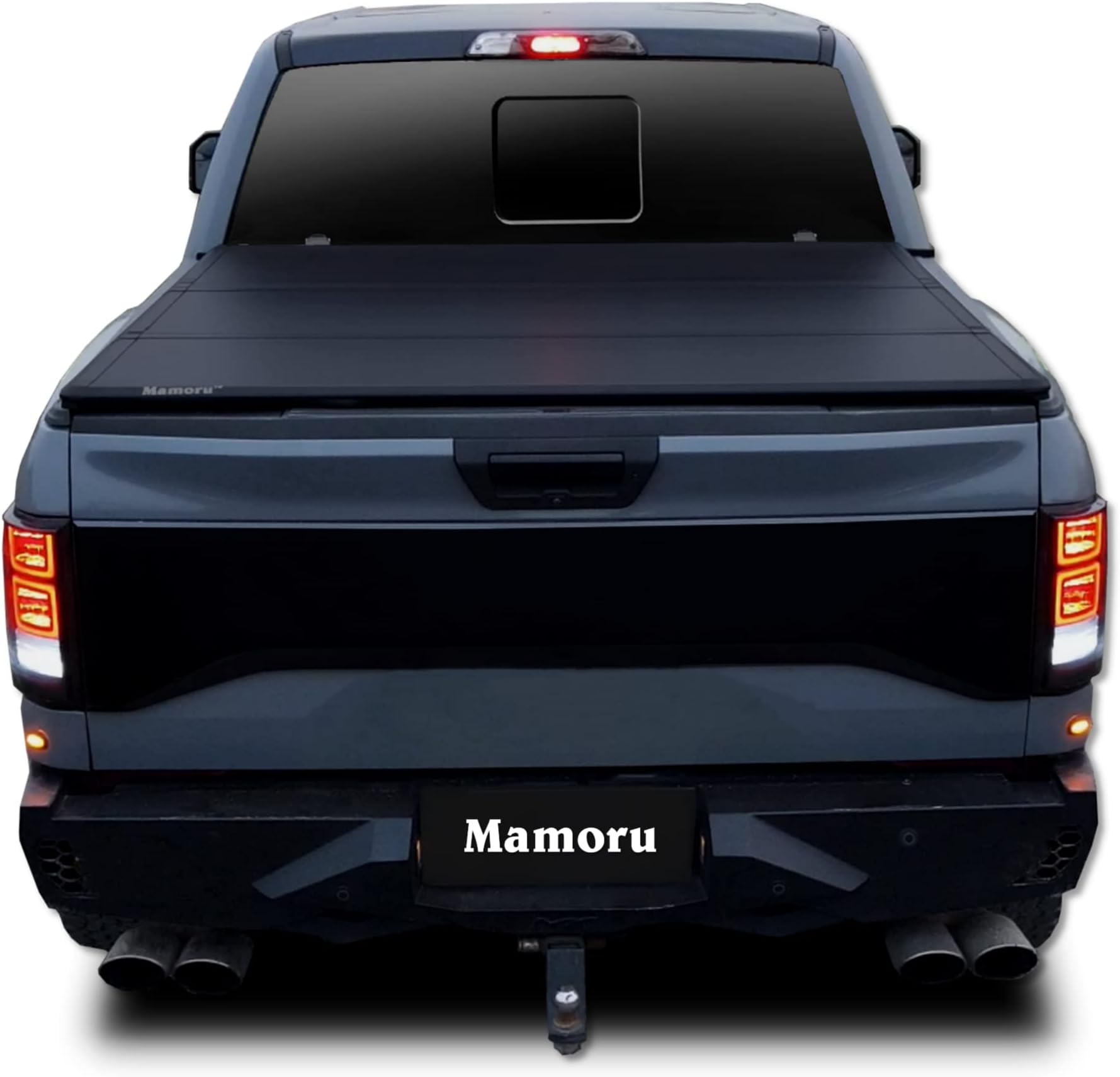 Amazon.com: HIWOLF FRP Hard Tri Fold Truck Bed Tonneau Cover Fits 2019 ...