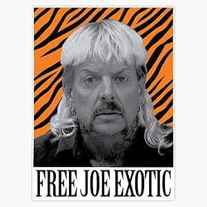 Amazon.com: Free Joe Exotic Sticker Decal Vinyl Bumper Sticker Decal ...