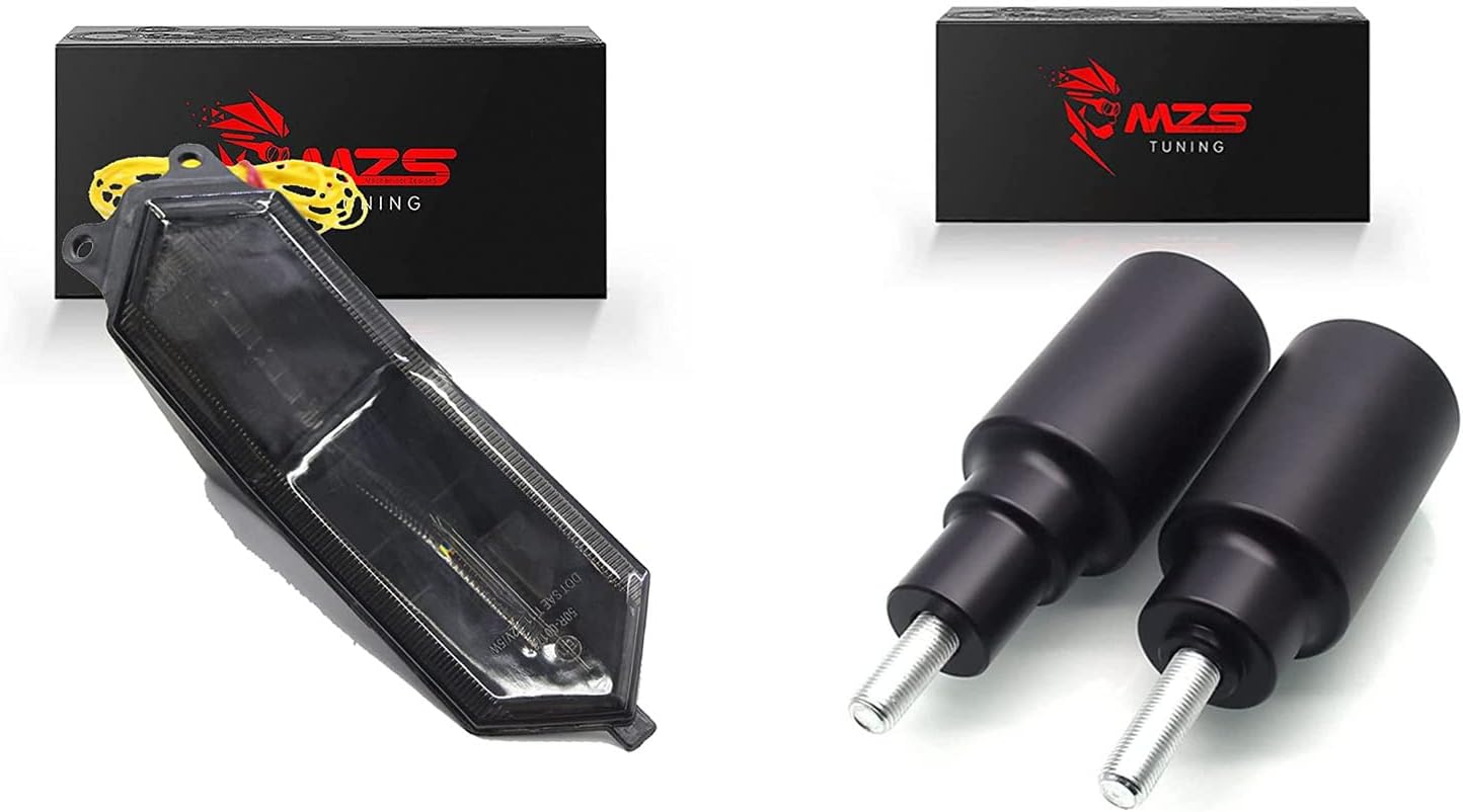 Amazon.com: MZS Motorcycle Tail Light Motorcycle Frame Sliders ...