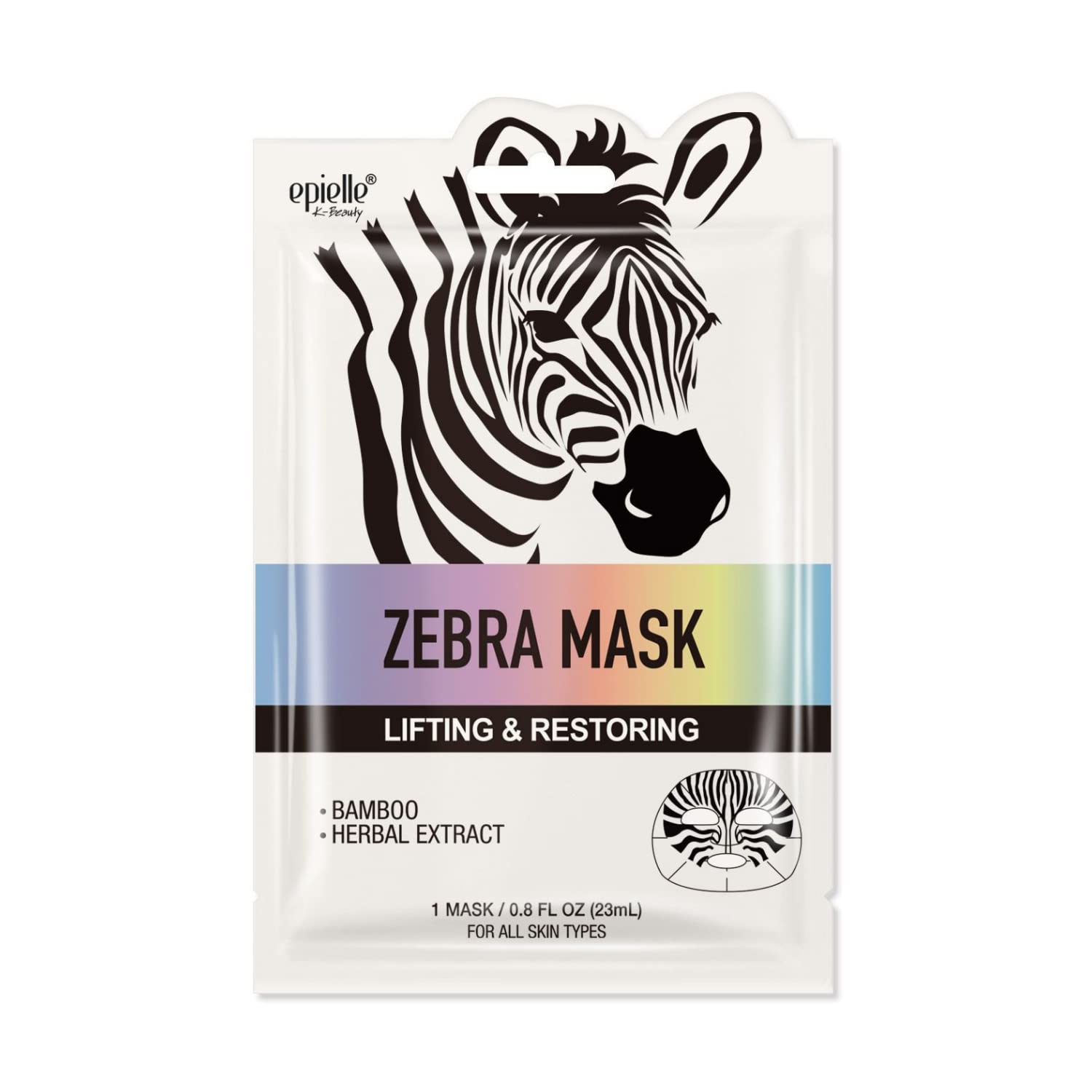Mascara De Cabeca De Zebra