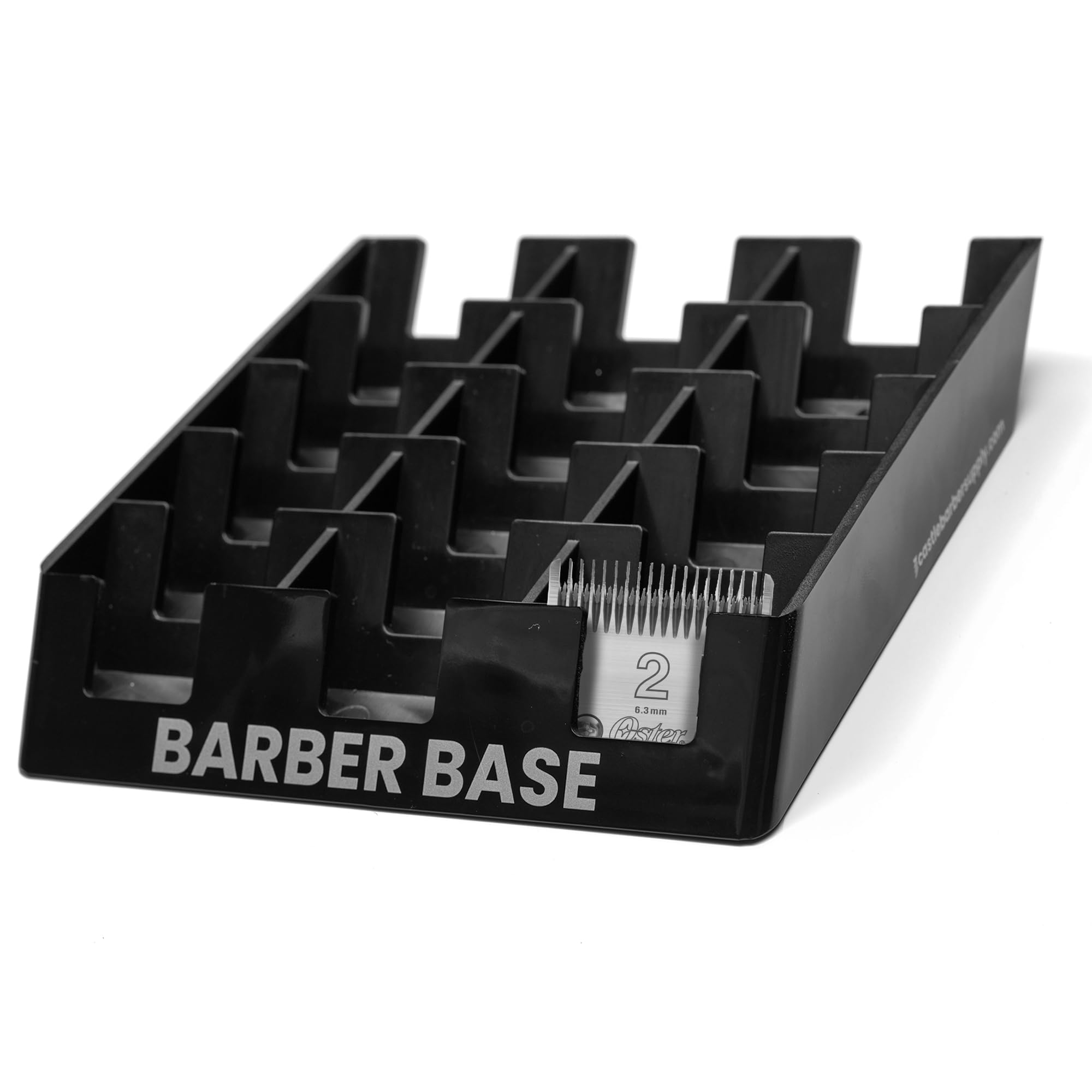 Amazon.com: The Barber Base 15 Slot Clipper Blade Tray (Black) : Beauty ...