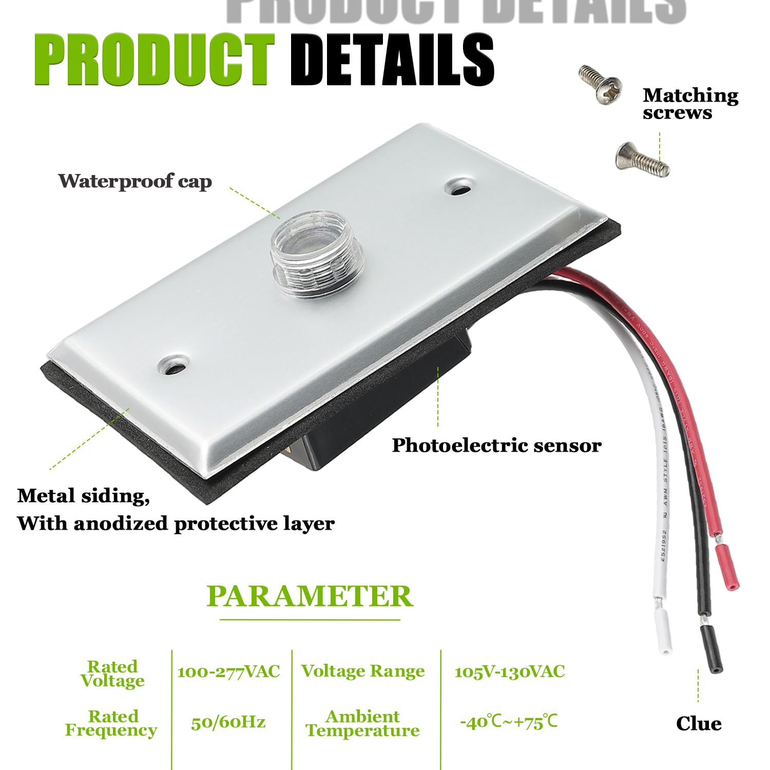Snapklik.com : EPLZON Photocell Sensor For Outdoor Lights,120V-277V AC ...