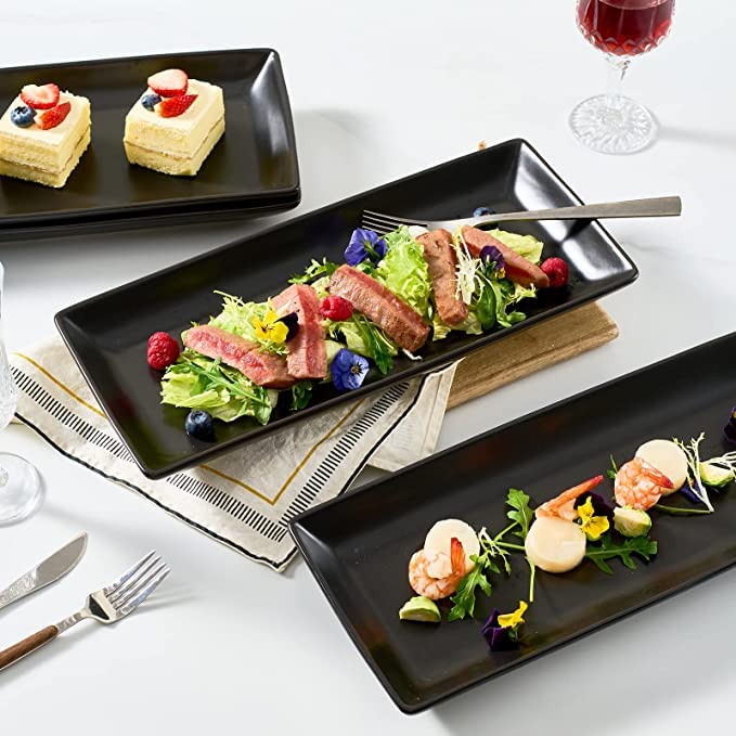 Buy BARCROCK Acrylic Premium Rectangular Serving Plate Use Multipurpose ...