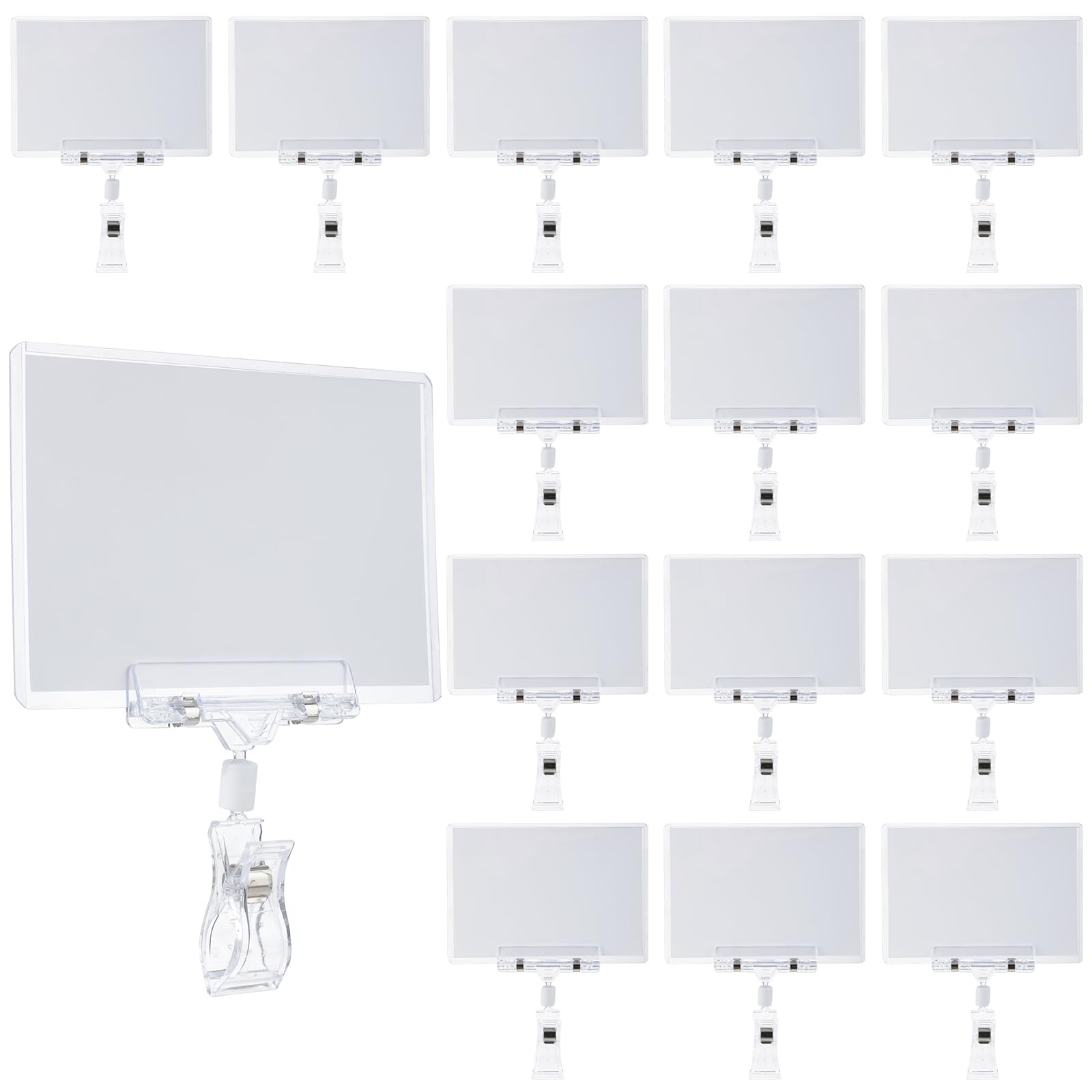 Amazon.com: 20Sets Clip on Sign Holder Rotating Clip Pop Swivel Sign ...