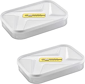 Amazon.com: Fancial 3 Pack Gray Plastic Crisper Boxes for Fridge ...