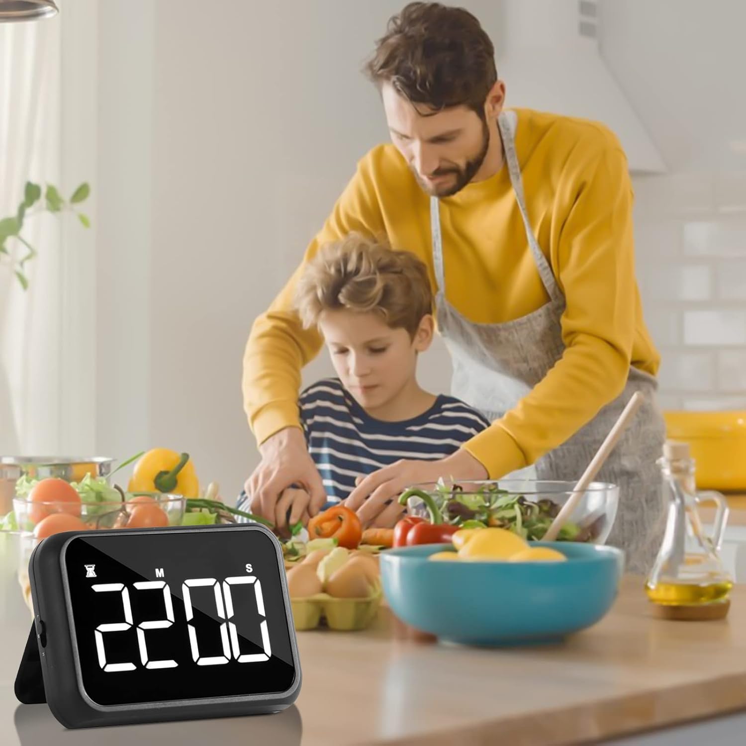 Amazon.com: Rechargeable Digital Timer, Magnetic Timers with Countdown ...