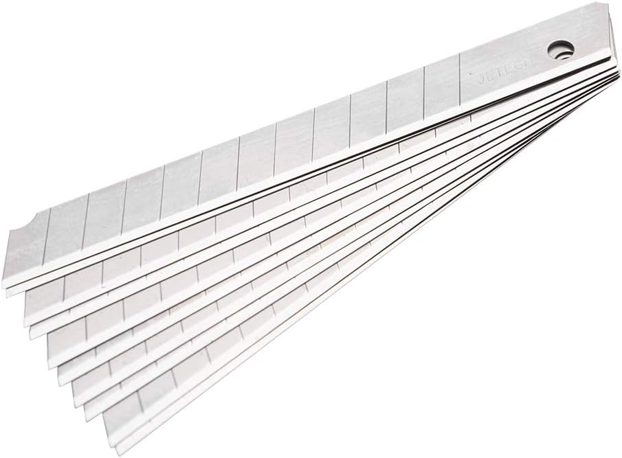 Jetech Utility Knife Blades - Spare Replacement Snap-off Blades for 9mm ...