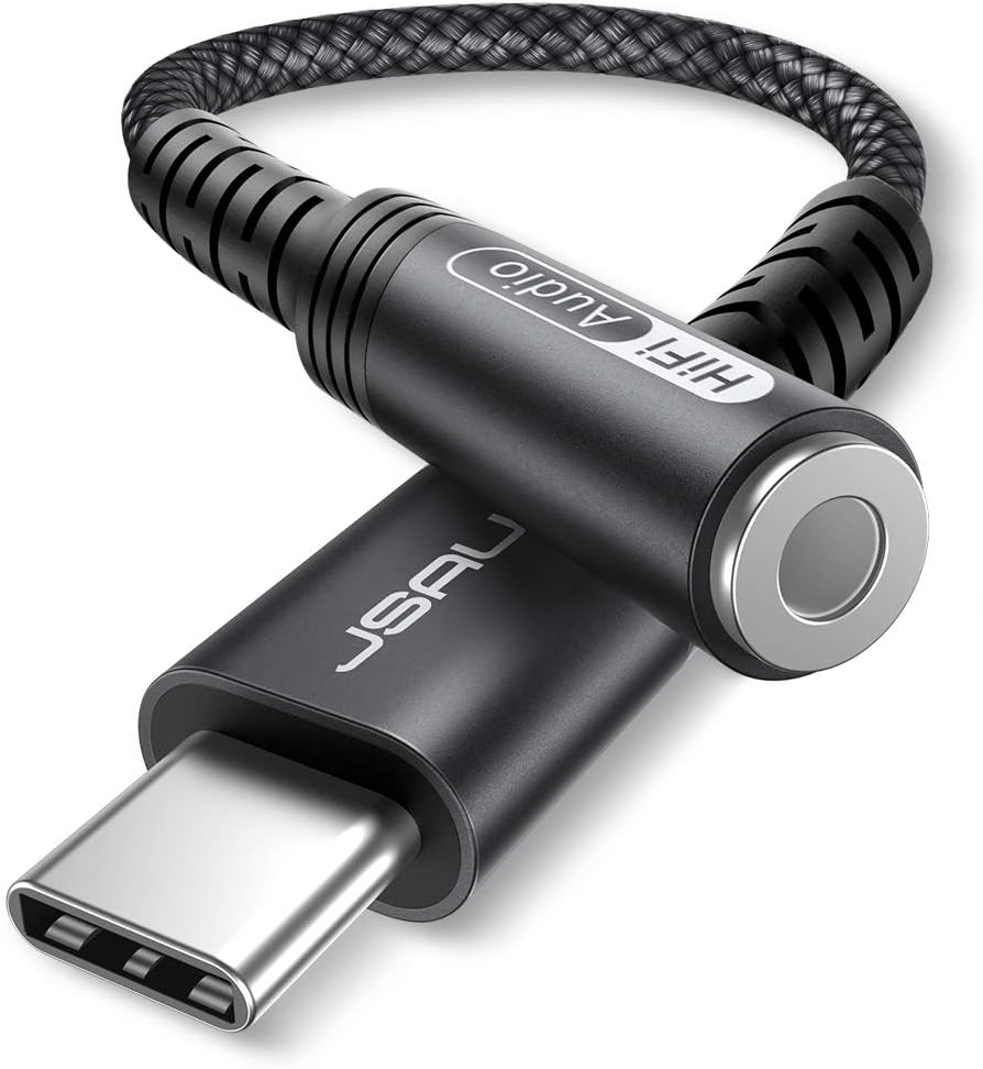 Amazon.com: USB Type C to 3.5mm Female Headphone Jack Adapter, JSAUX ...