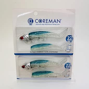 Amazon.co.jp: COREMAN コアマン VIBRATION JIGHEAD バイブレーションジグヘッド VJ VJ22 VJ-22 SH シルバーヘッド キビナゴイワシ #042 ...