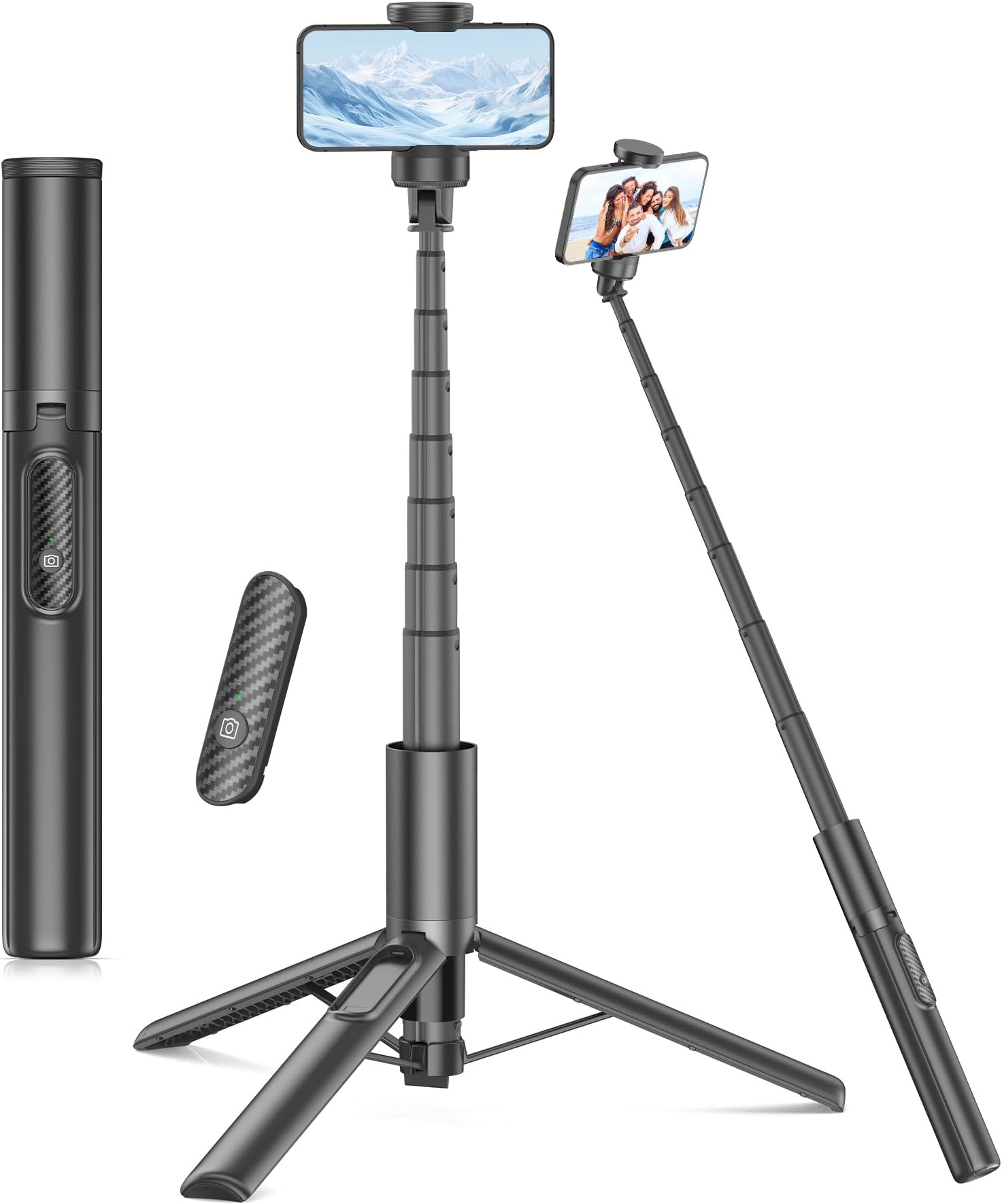 Gahenwo Selfie Stick, 67" Phone Tripod with Remote, Extendable All-in-1 ...