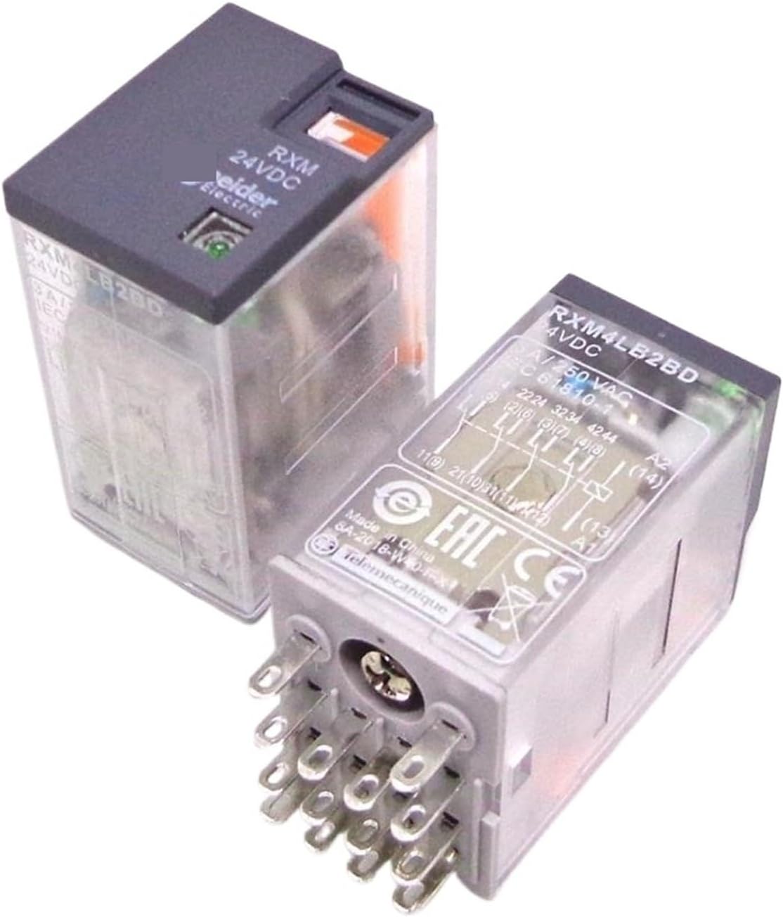 Amazon.com: JFGTHJ 5PCS Compatible for Schneider Relay RXM4LB2BD RXM4LB2P7 RXM4LB2F7 RXZE1M4C ...