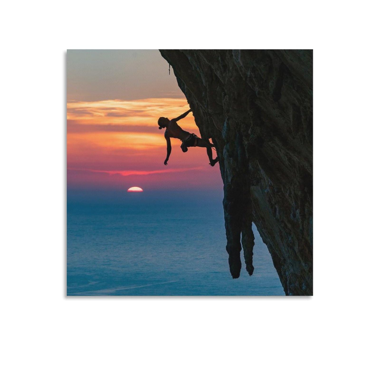 Rock Climbing Backgrounds Black Silhouette Of A Rock Climber On A