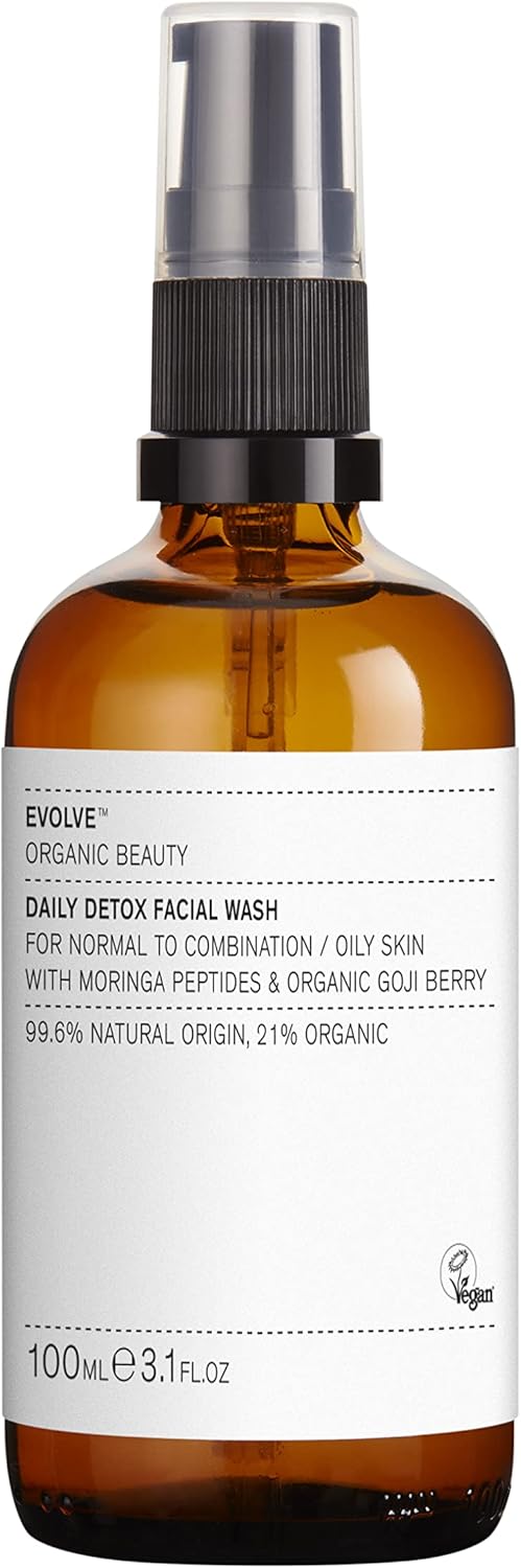Evolve Organic Beauty - Daily Detox Facial Wash with Aloe Vera and ...