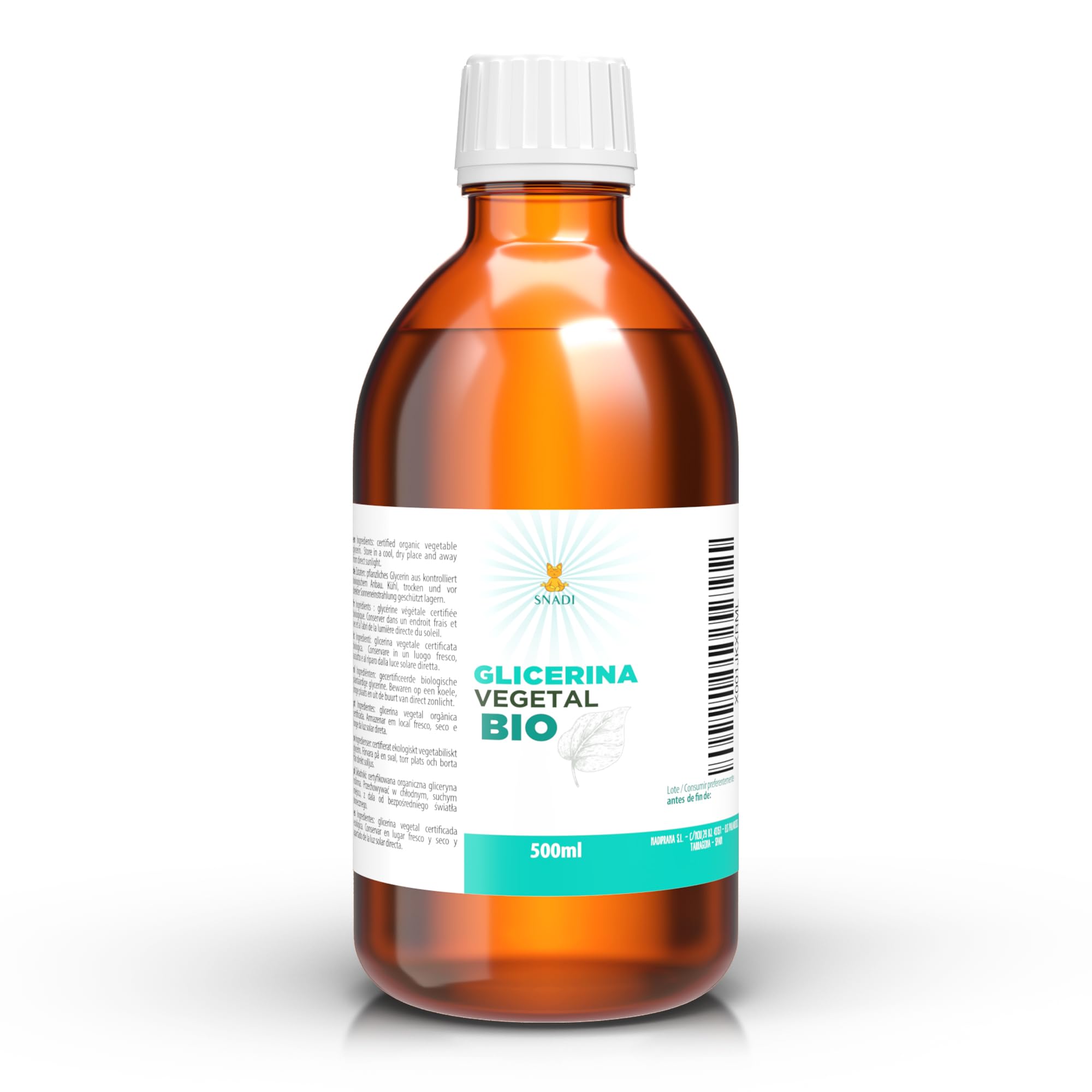 Snadi – BIO Vegetable Liquid Glycerin 500ml (USP) | Purity +98% | GMP ...