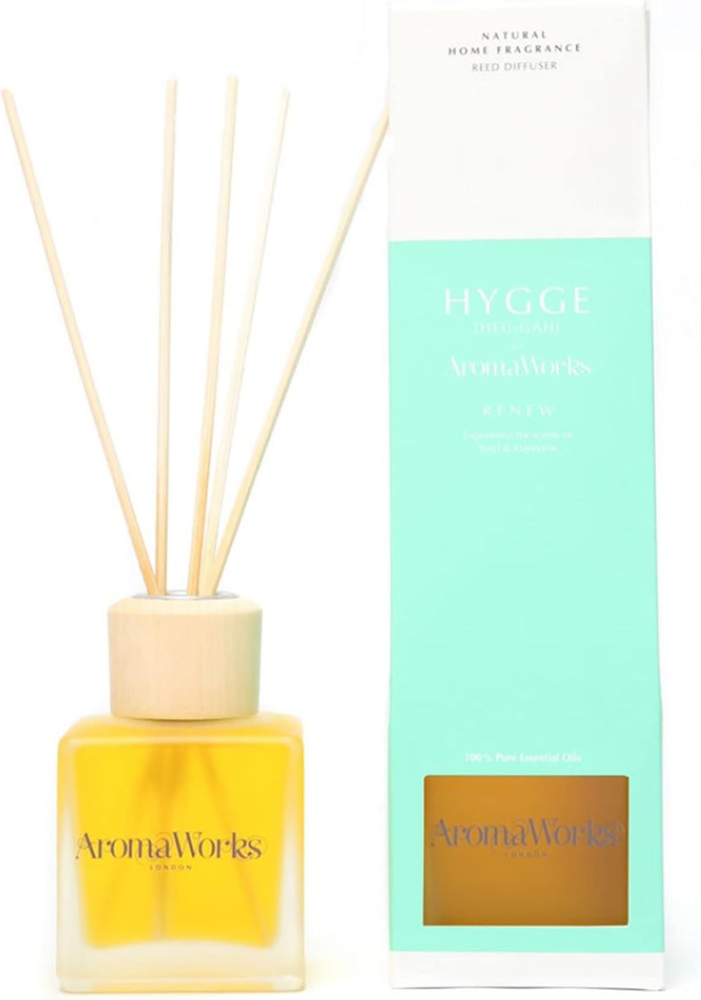 Amazon.com: AromaWorks Hygge Reed Diffuser | Made with 100% Pure ...