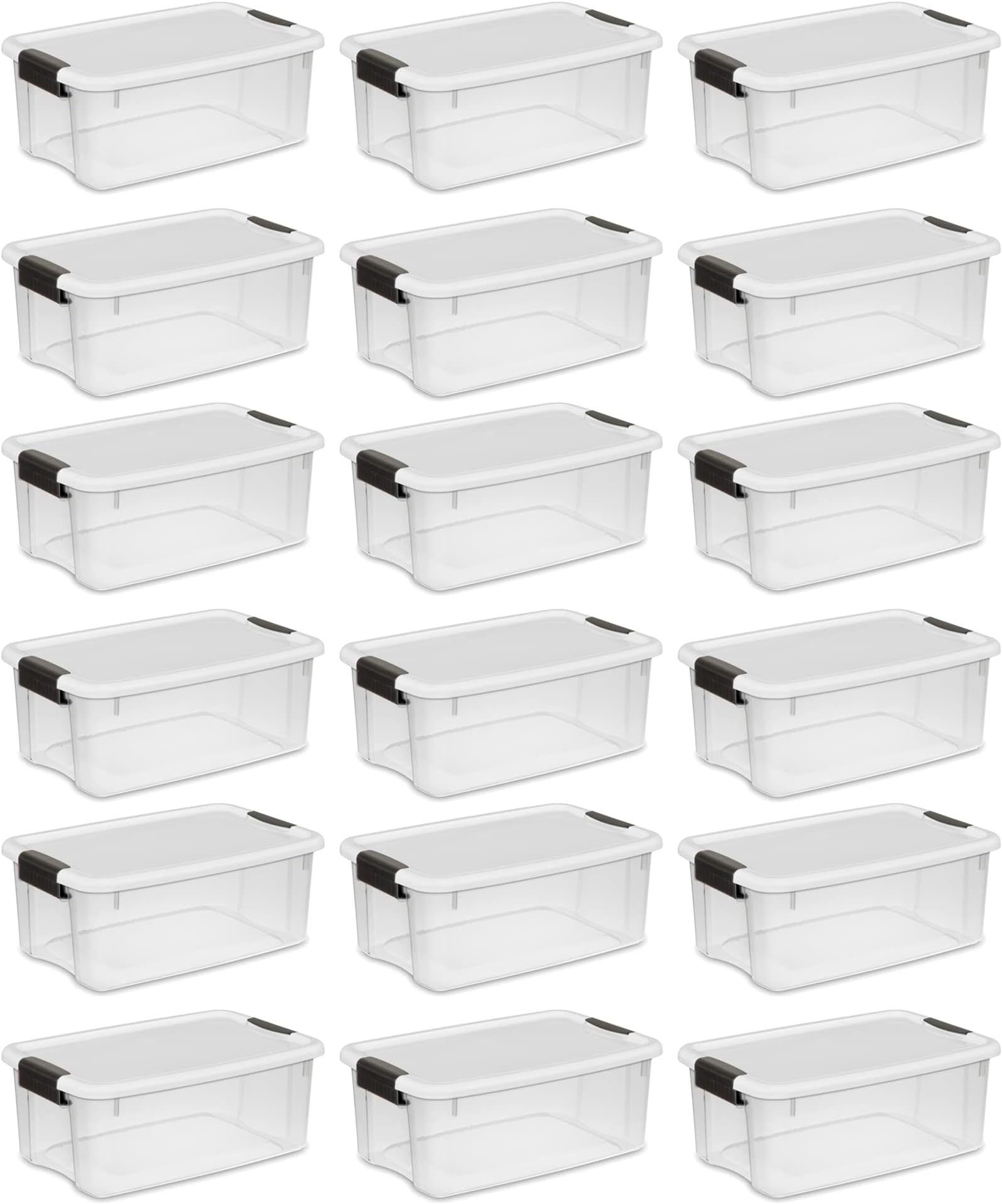 Amazon.com - Sterilite 15-Quart Clearview Latch Box Storage Tote ...