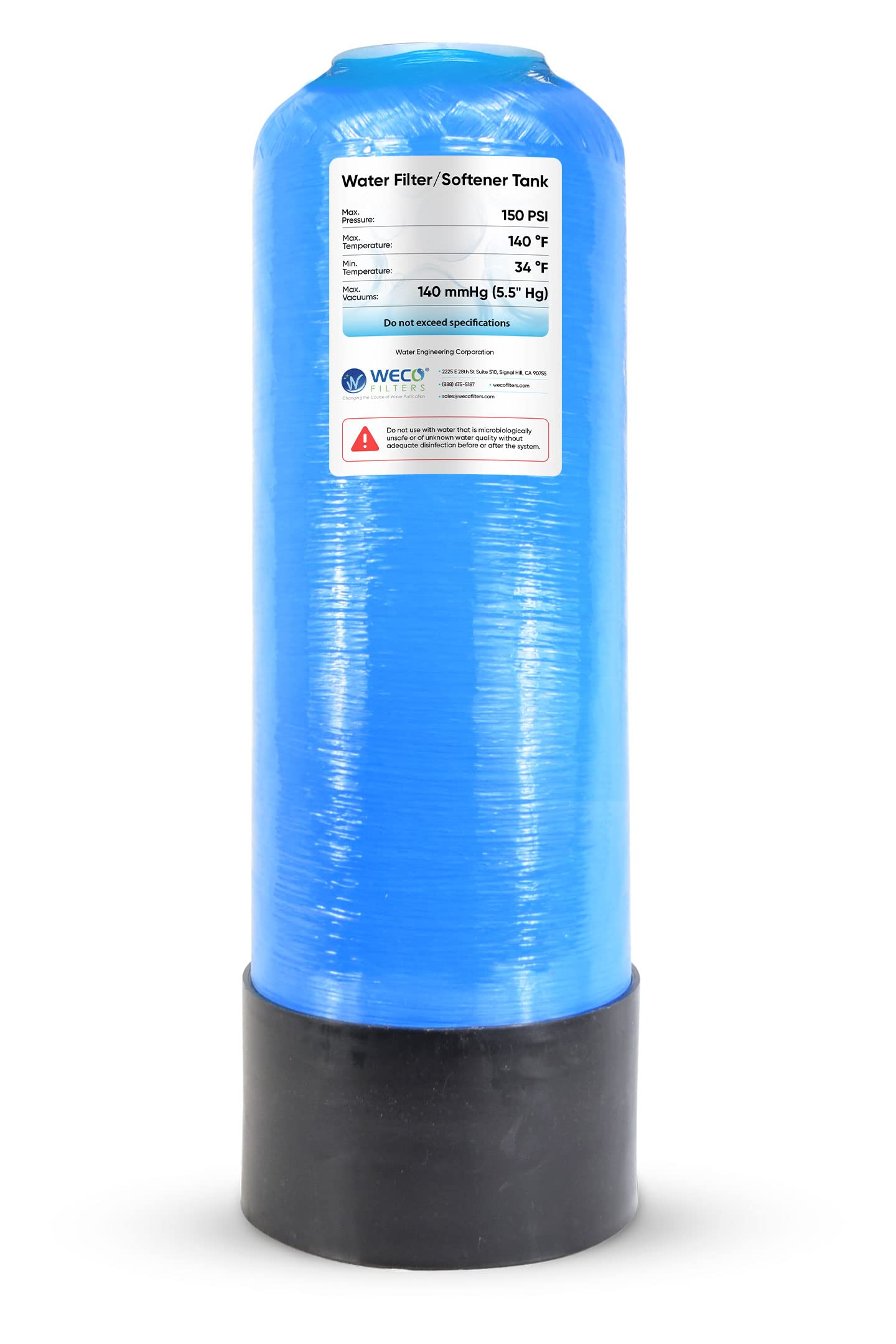 WECO Mineral Tank for Water Softener/Filter - Polyethylene Inner Shell ...