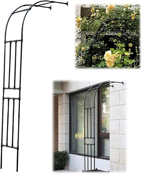 Halber Gartenbogen, Rosenbogen Aus Metall Für Kletterpflanzen ...
