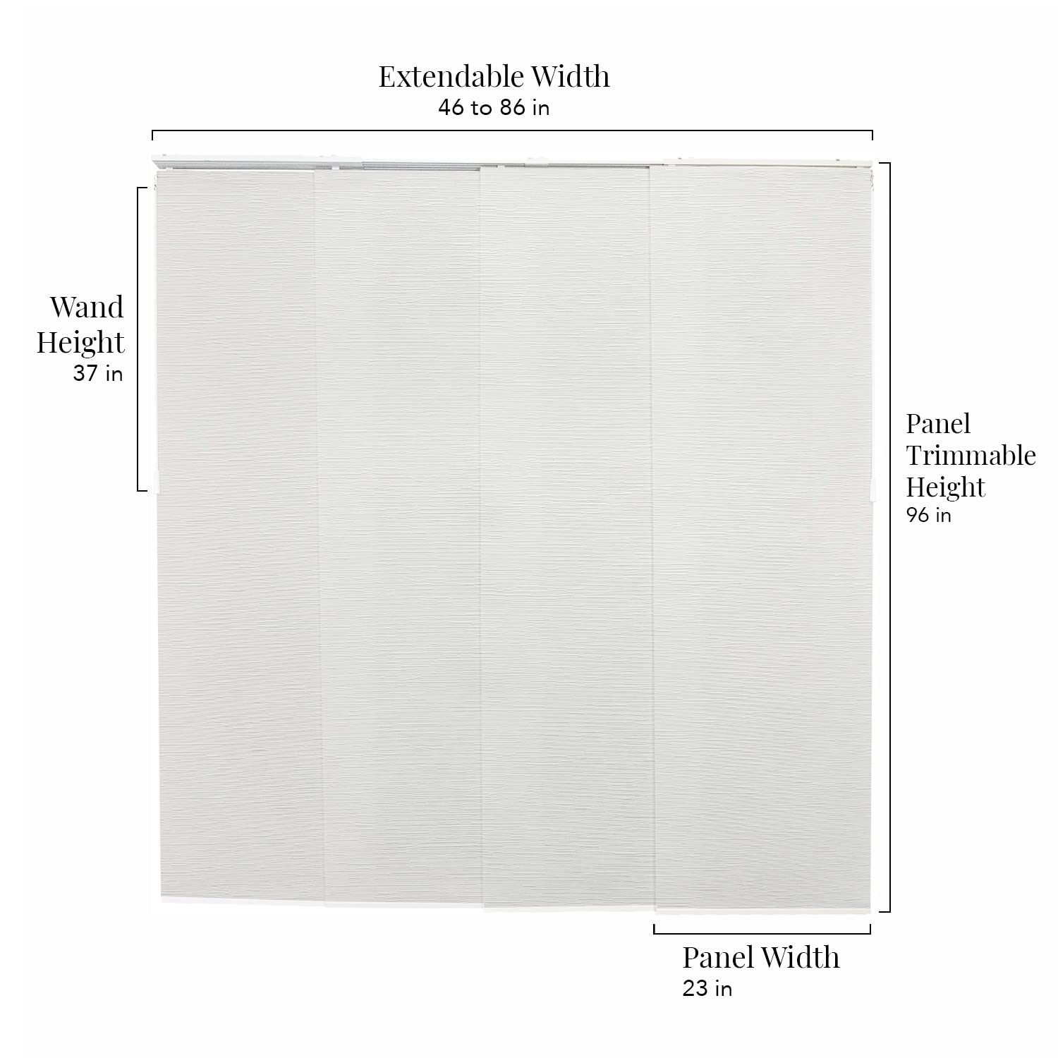 CHICOLOGY Embossed Textured Weave Fabric, Sliding Door Blinds, Room ...