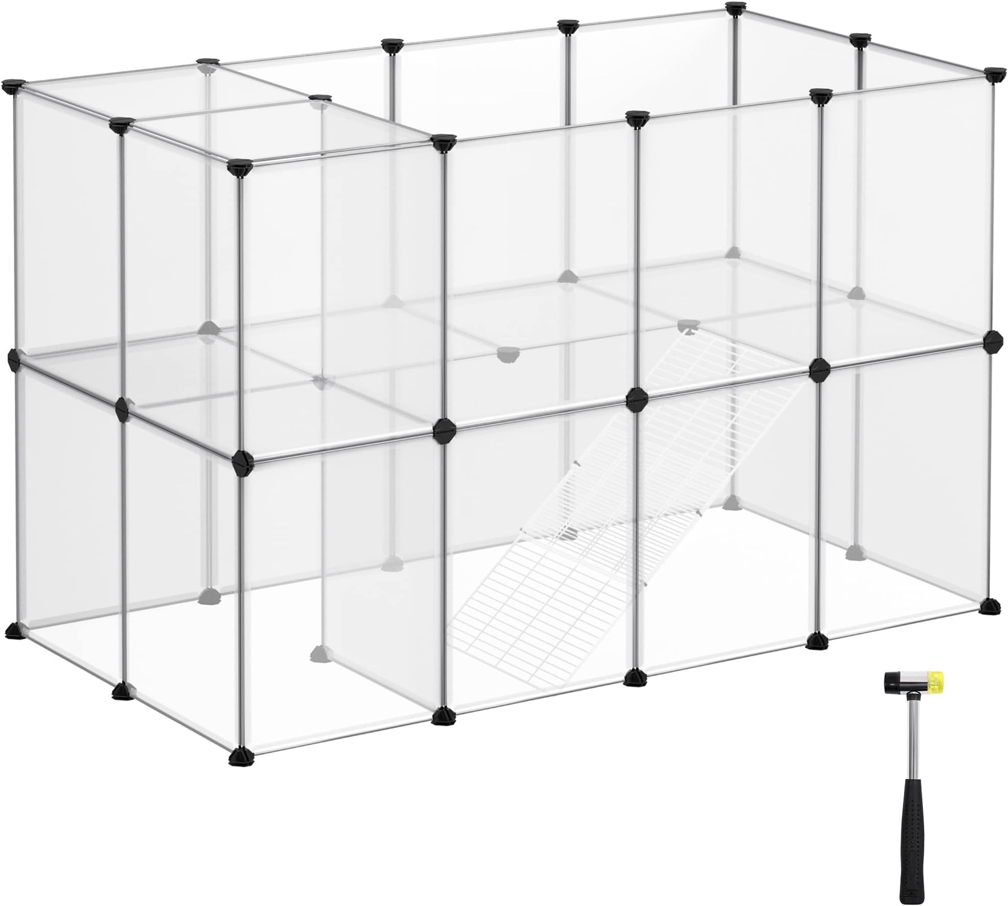 EUGAD Rabbit Enclosure with Bottom, Puppy Playpen, Turtle Enclosure ...