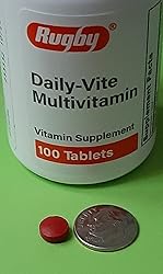 Amazon.com: Rugby Daily-Vite Multivitamin - Daily Vitamin Supplement ...