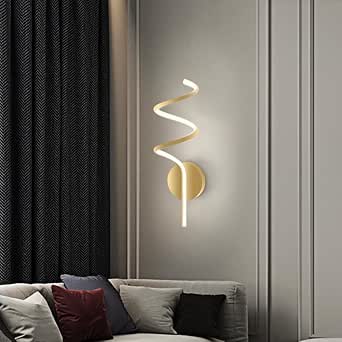 CITRA 8W Curvy Modern LED Wall Lamp Bedside Living Dining Room Light ...