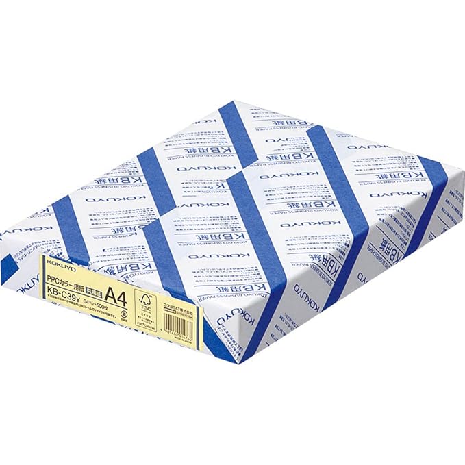 KOKUYO Copy paper PPC Color paper Co-paper FSC certified 500 sheets A4 ...